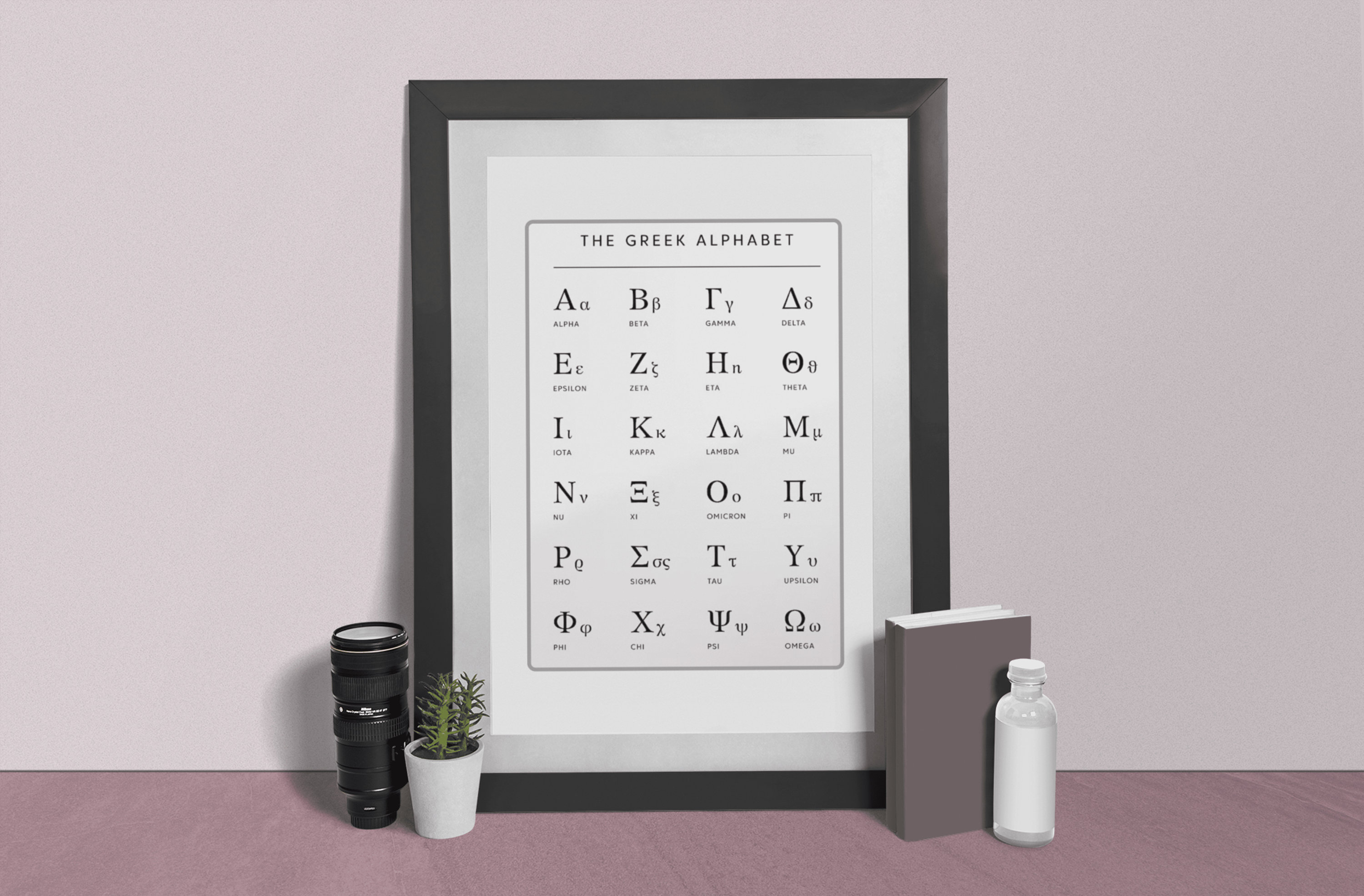 Greek Alphabet Printable Wall Decor, Greek Letters Art Print ...