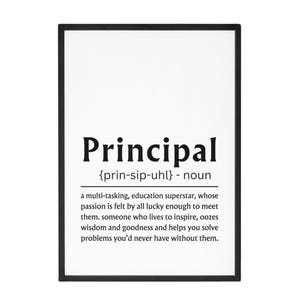 Principal Definition Print, School Principal Office Wall Art, Gift for ...