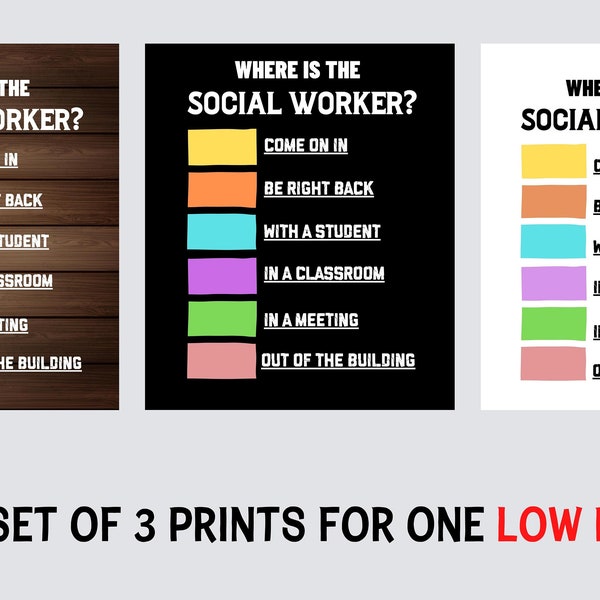 Where is the Social Worker Sign - Etsy