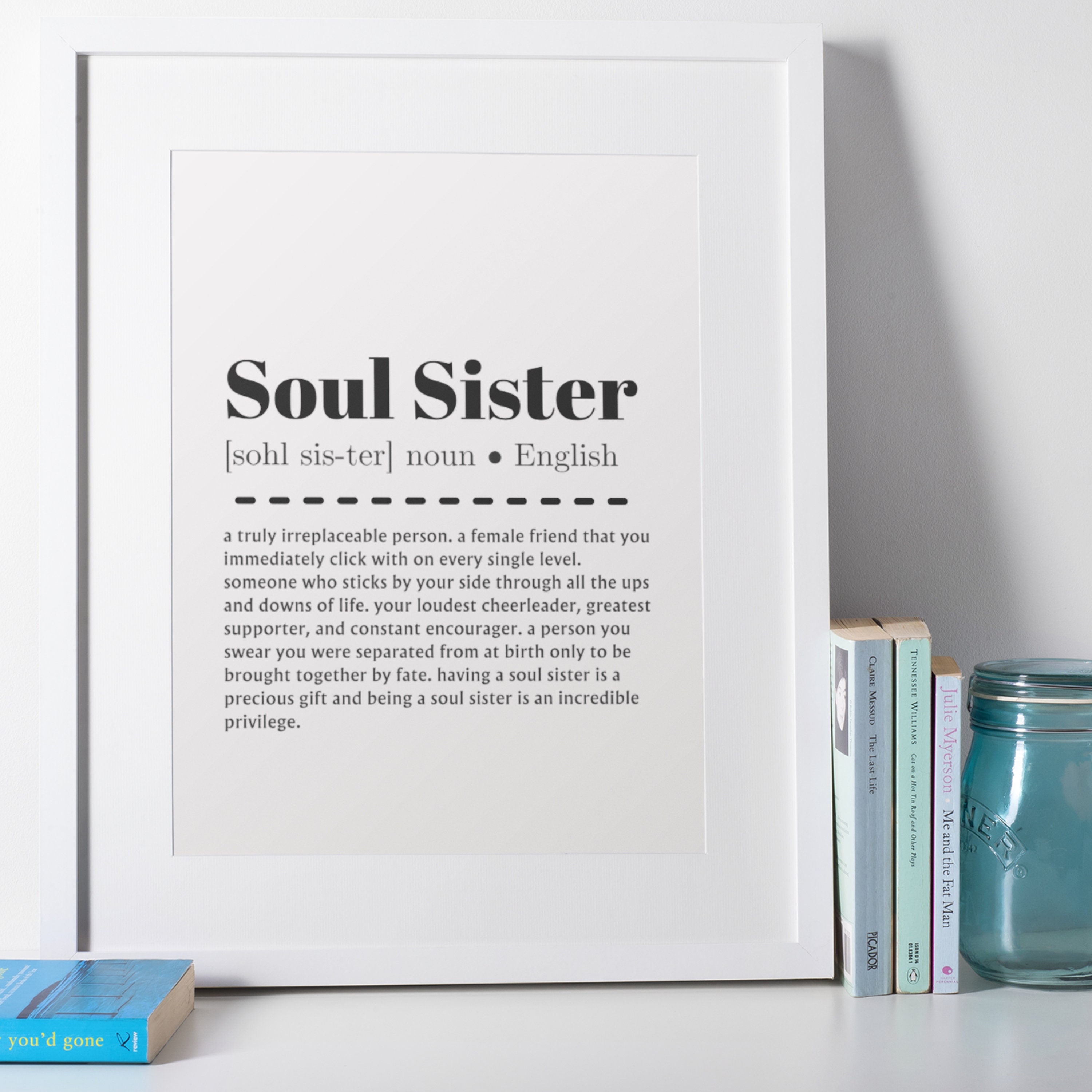 Soul Sister Definition Art Print, Friend Gift (digital Download) - Etsy