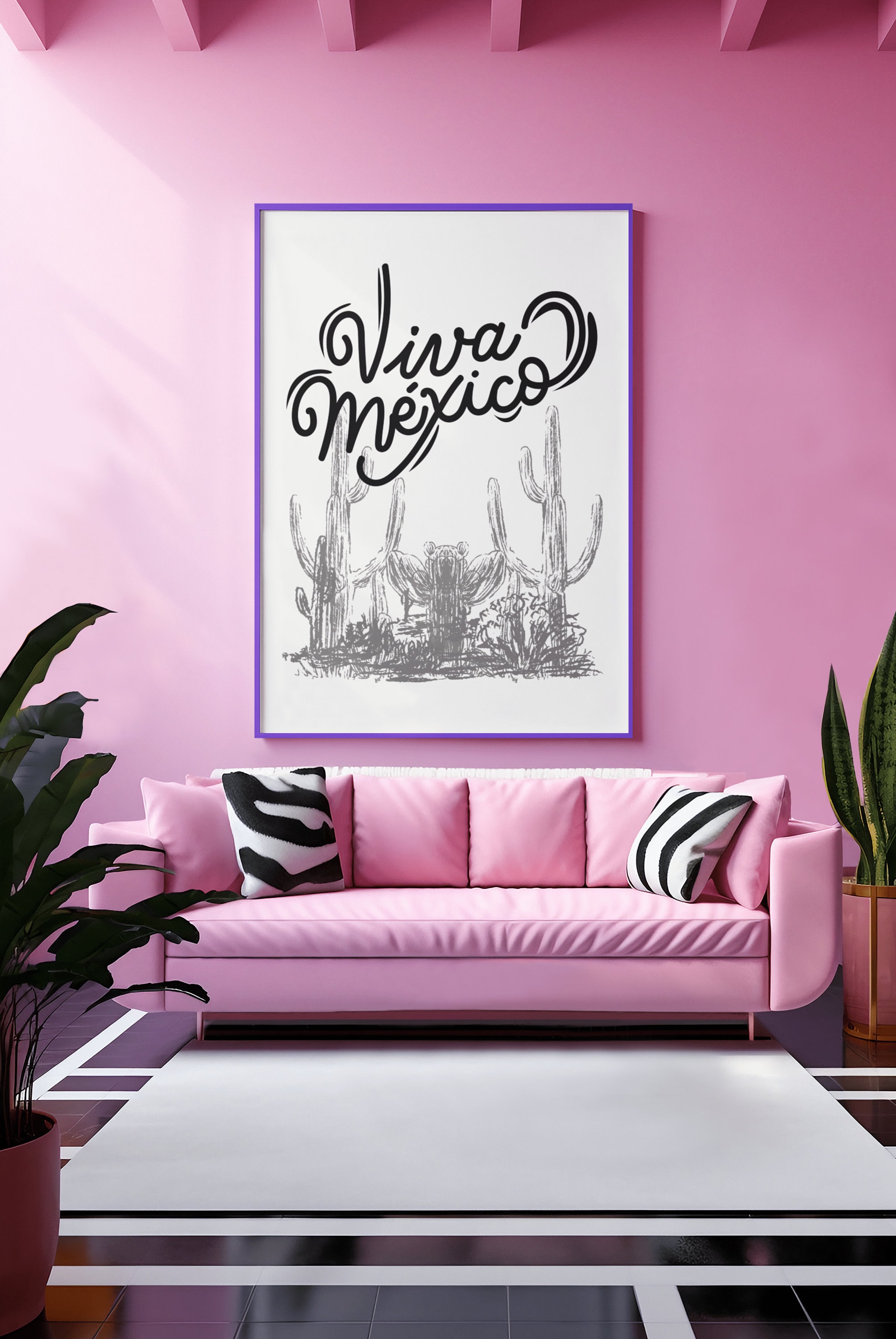 Viva Mexico Art Print: Vintage Travel Poster (digital Download) - Etsy