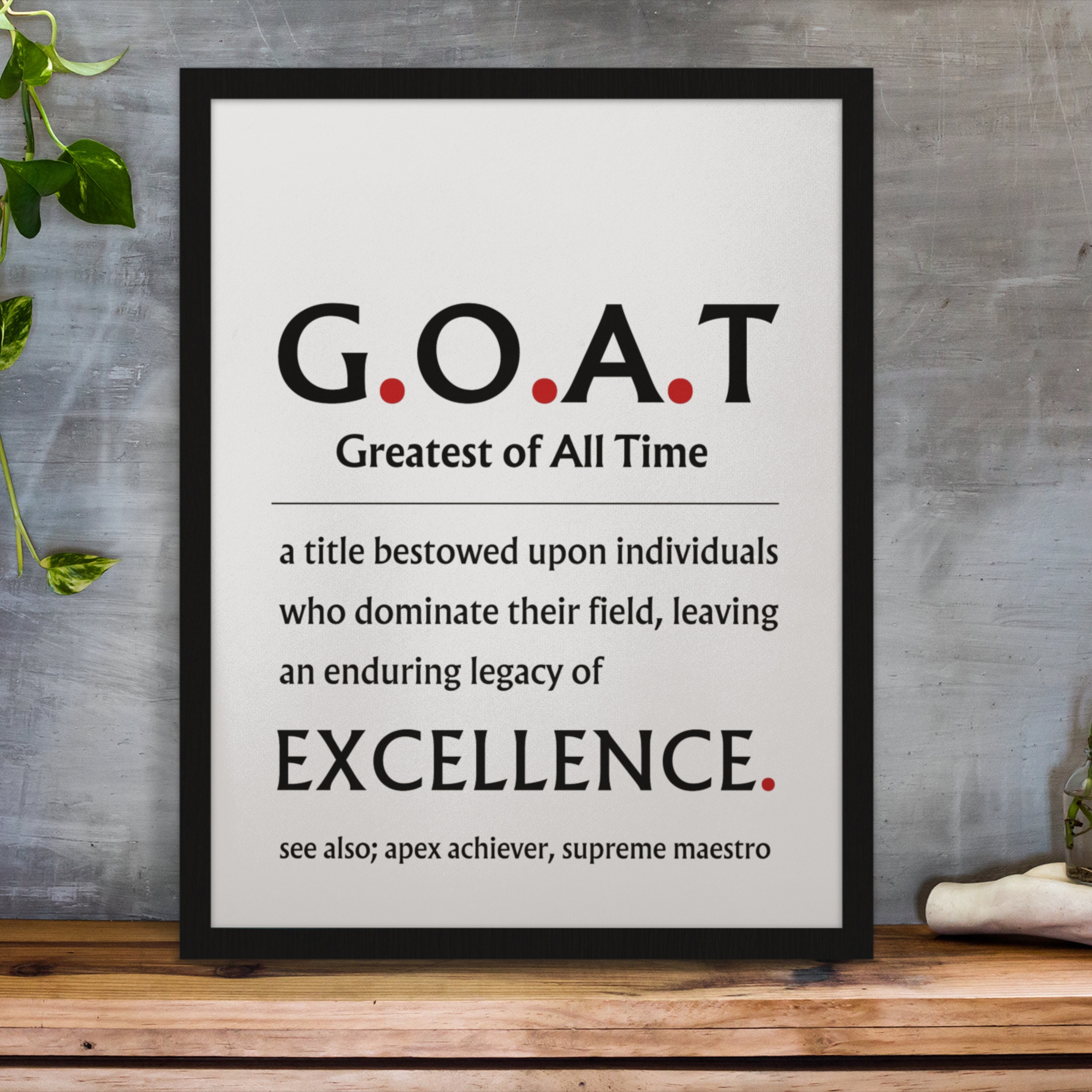Greatest of All Time Goat Printable Download, Special Friend Definition ...