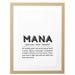 Mana Definition Print: Polynesian Wall Art (digital Download) - Etsy