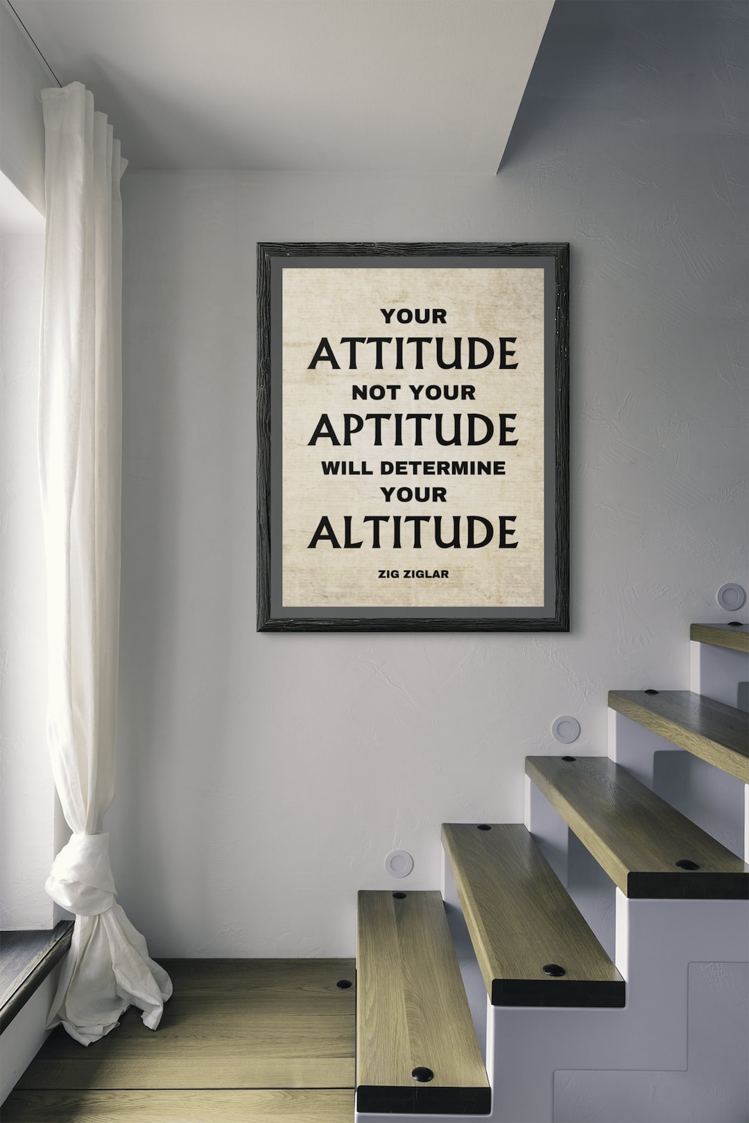 Zig Ziglar Quote Art Print: Attitude Determines Altitude (digital ...