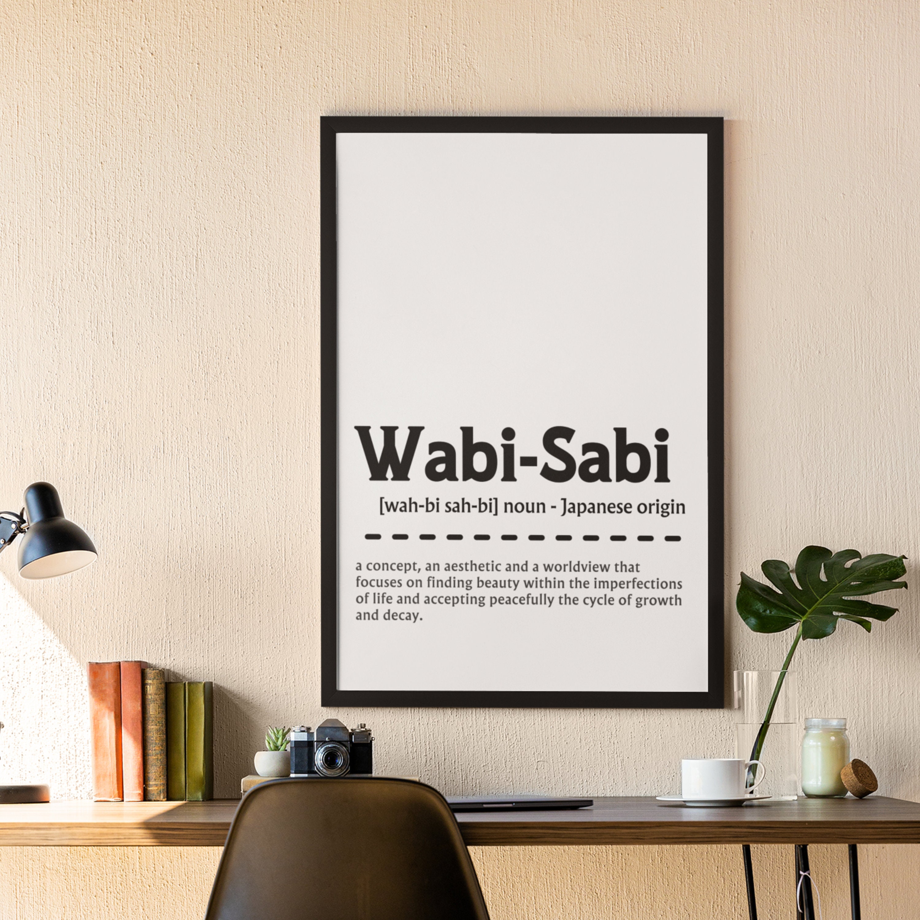 Wabi Sabi Definition Print Printable Wall Art Bedroom Print Home Decor ...