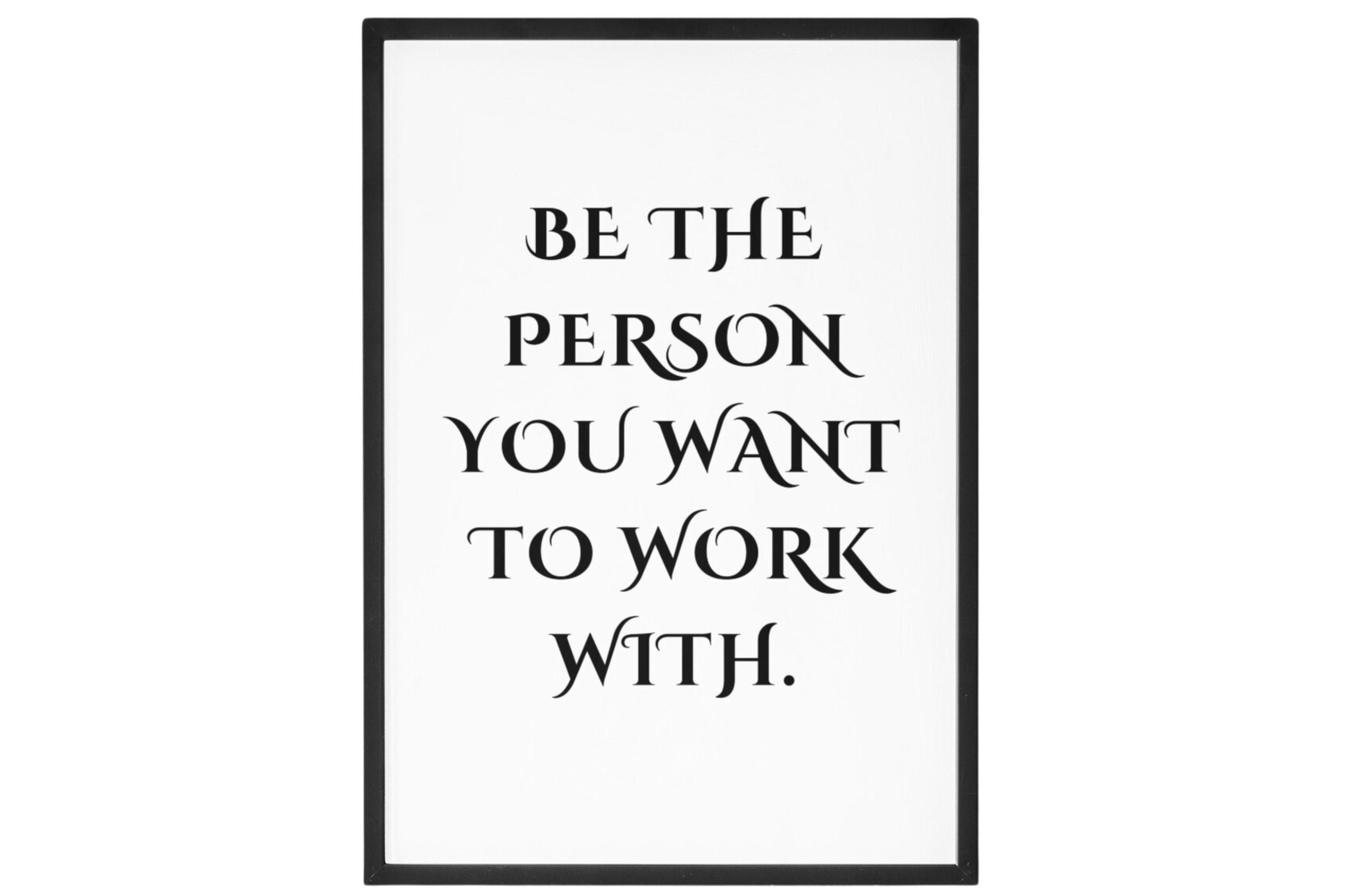 Office Wall Art Teamwork Quotes Decor Print, Workplace Positivity, Team ...