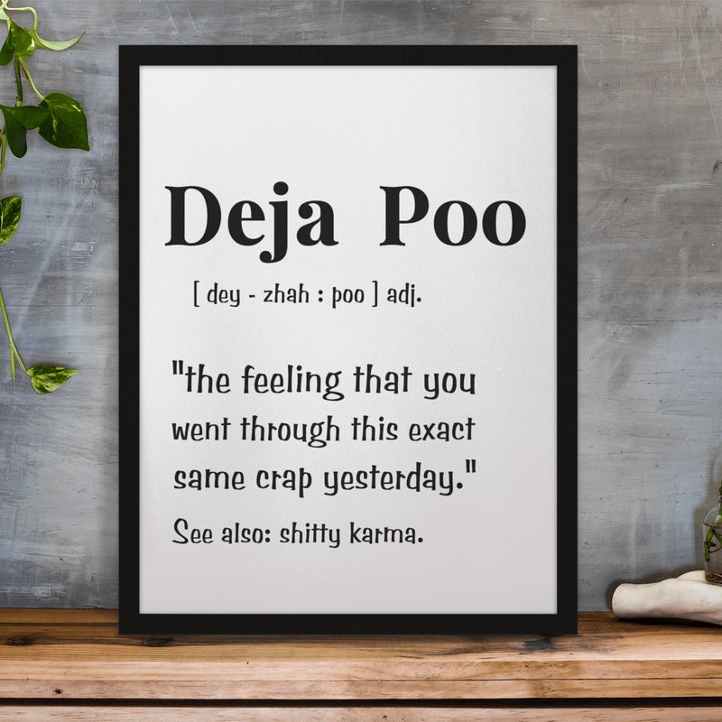 Deja Poo Definition - Etsy