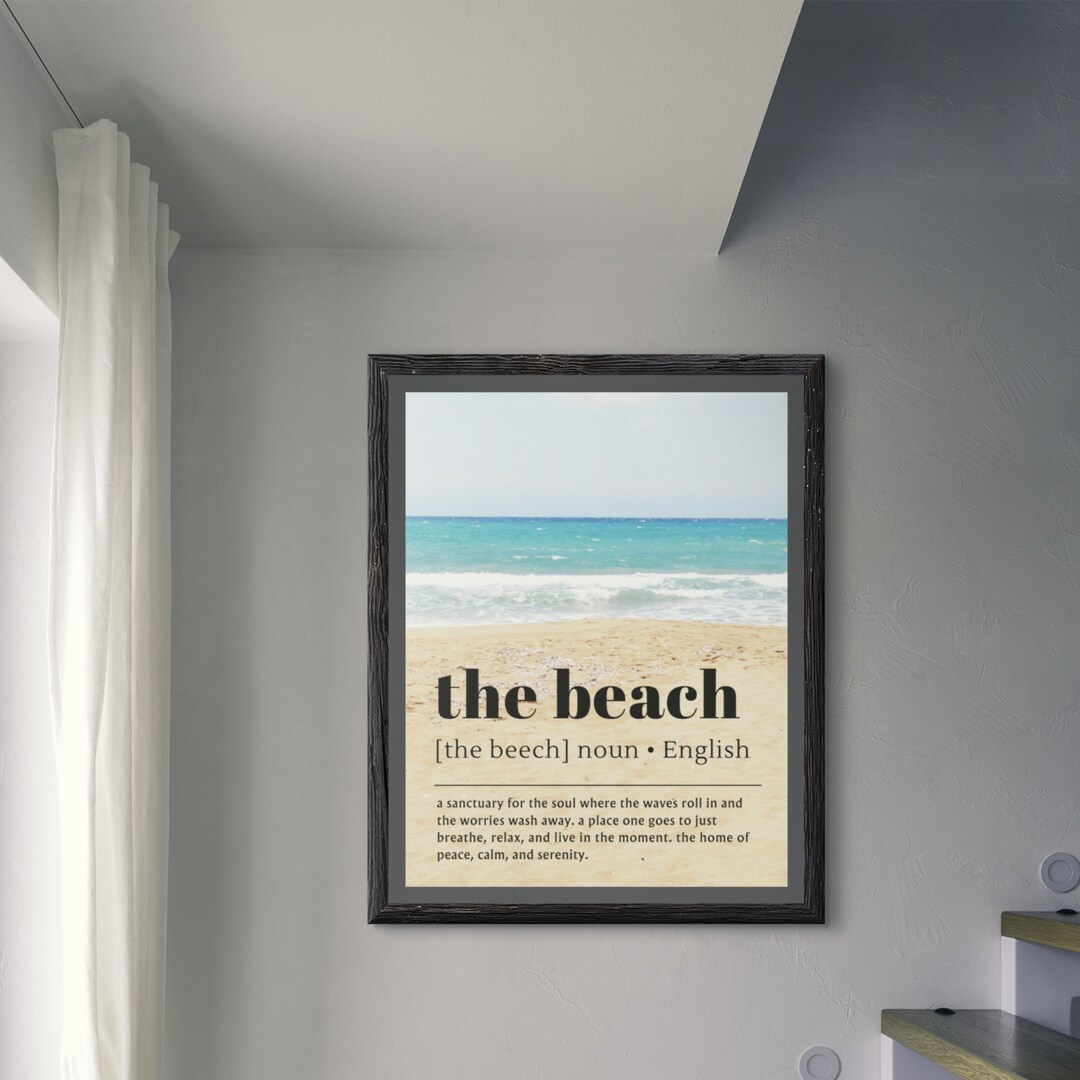 Beach Definition Art Print, Coastal Wall Decor (digital Download) - Etsy