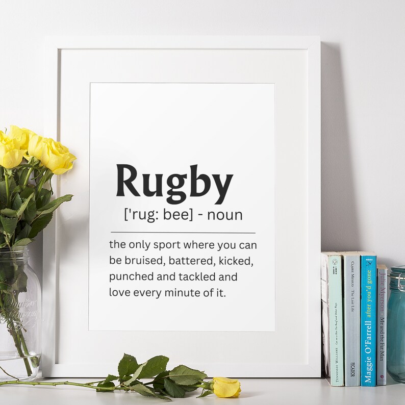 Rugby Definition Print: Sports Wall Art (digital Download) - Etsy