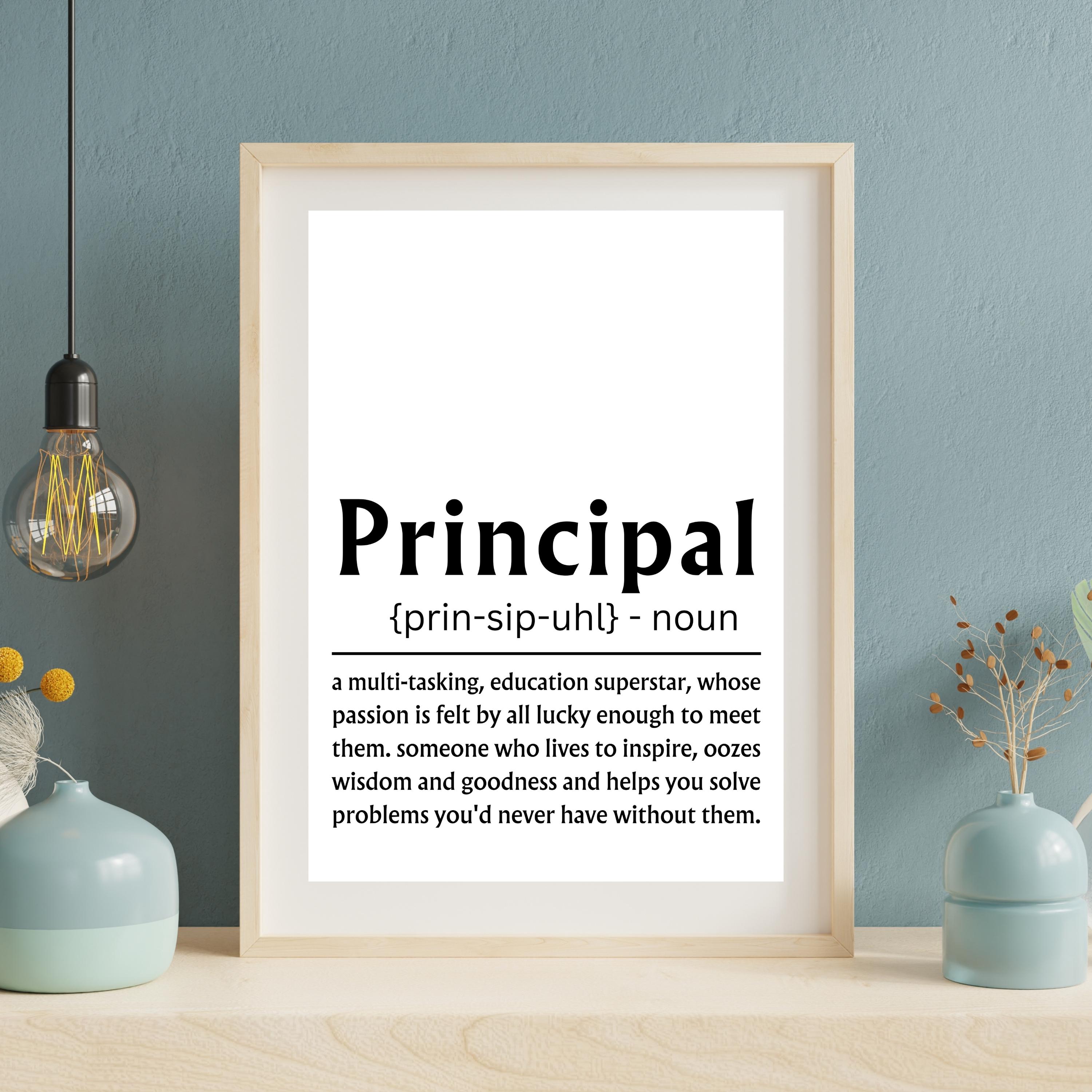 Principal Definition Art Print: School Office Decor (digital Download ...
