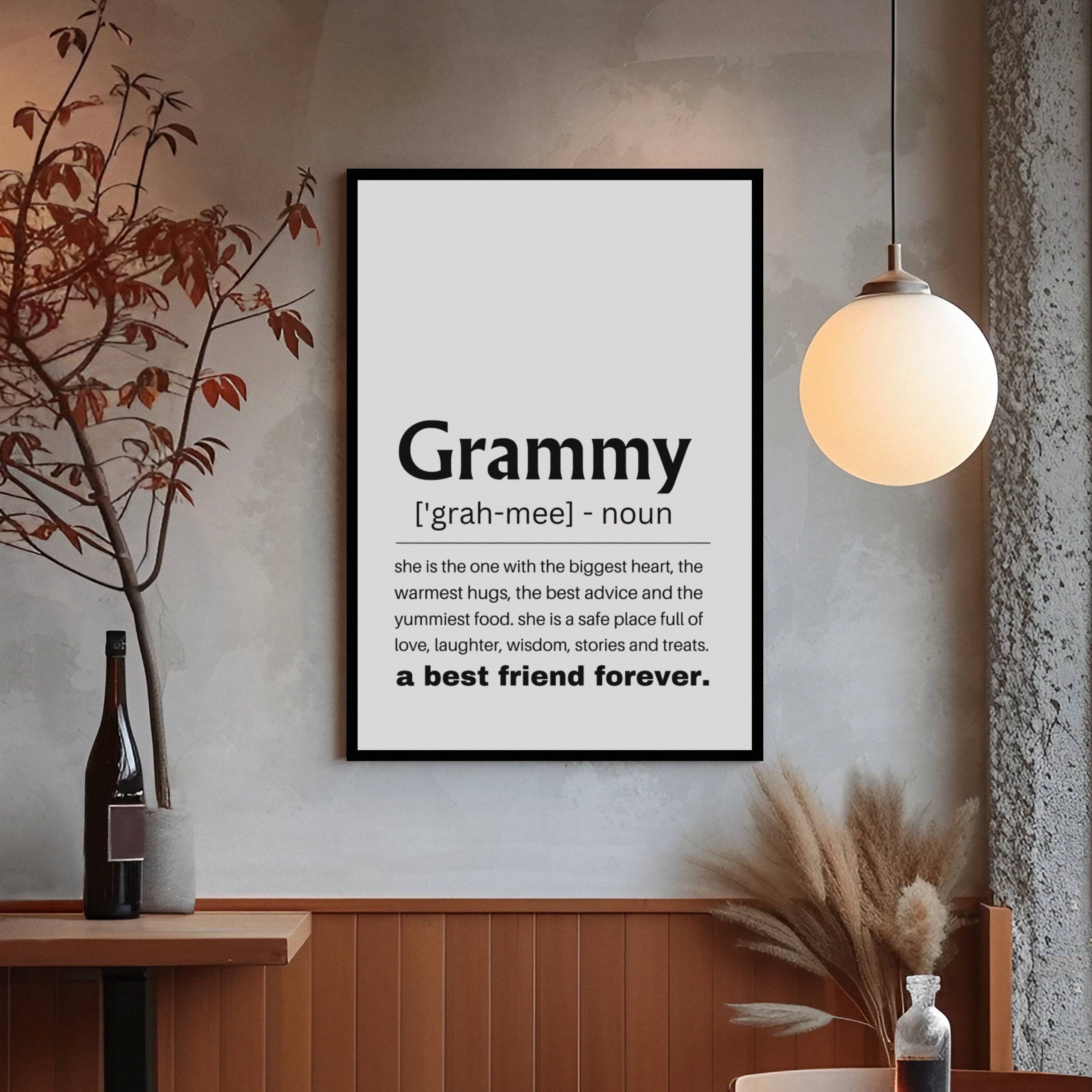 Grammy Definition Print Digital Download, Grammy Gift, Gift for Best ...