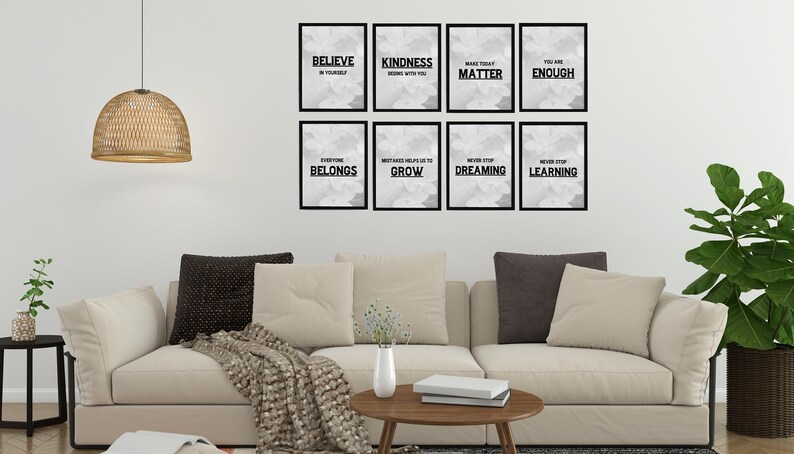 Bundle Set of 8 School Social Work Office Decor Prints, Psychology ...