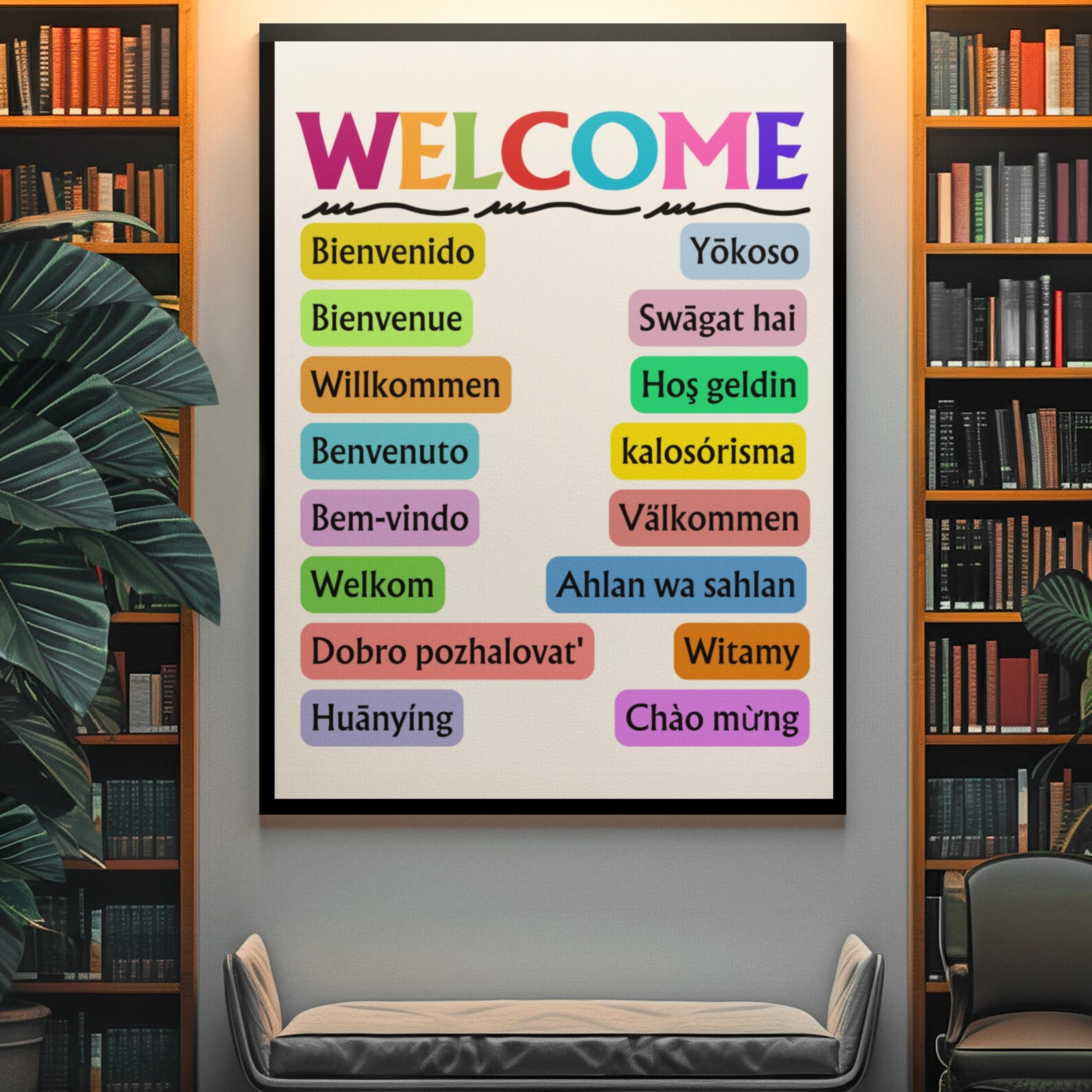 Multilingual Welcome Sign: Inclusive Classroom Decor (digital Download ...