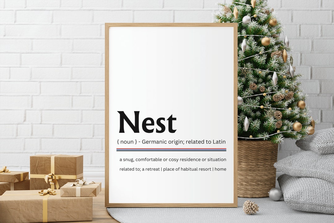 Nest Definition Print: Home Wall Art (digital Download) - Etsy