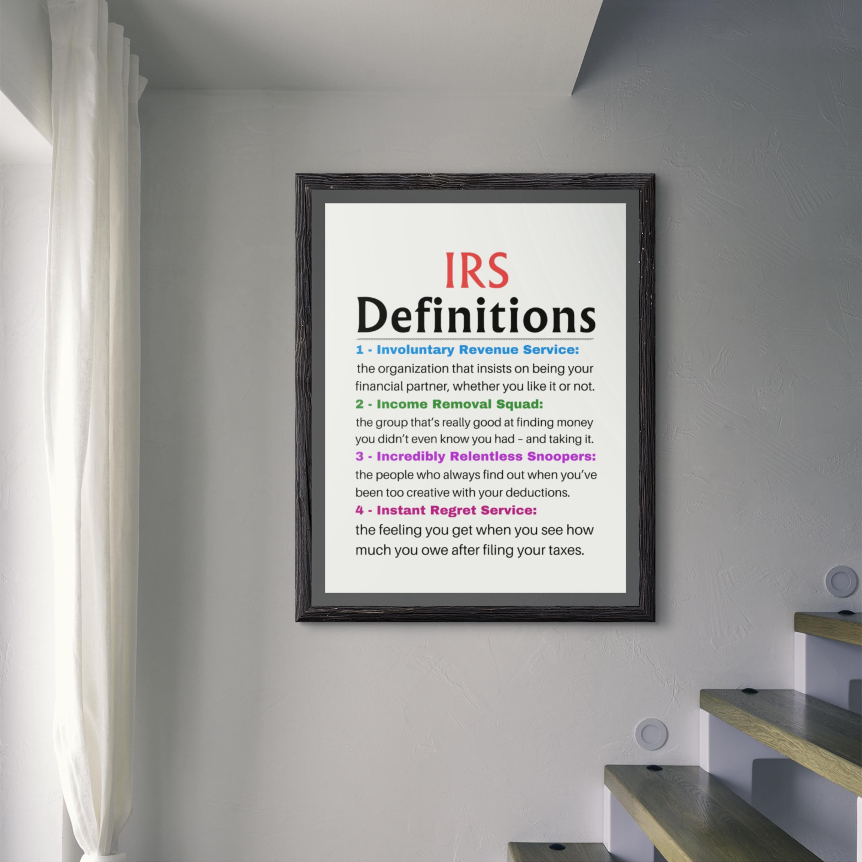 Funny IRS Definition Printable Artwork Digital Download, Affordable ...