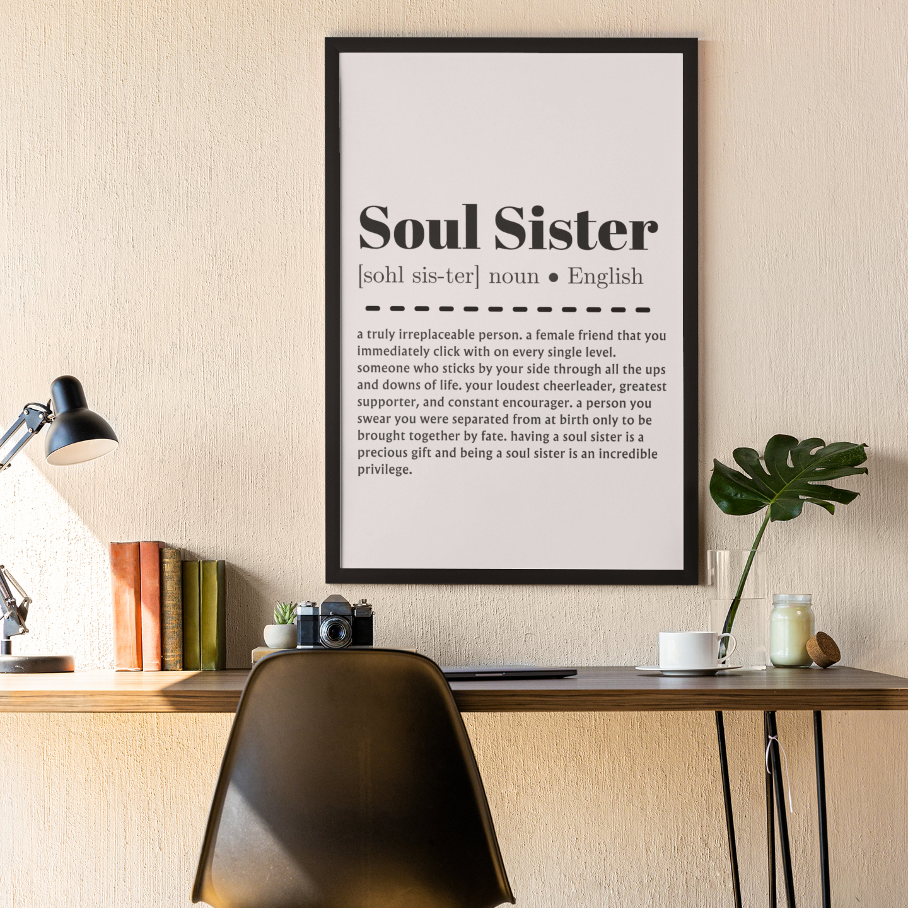Soul Sister Definition Art Print, Friend Gift (digital Download) - Etsy