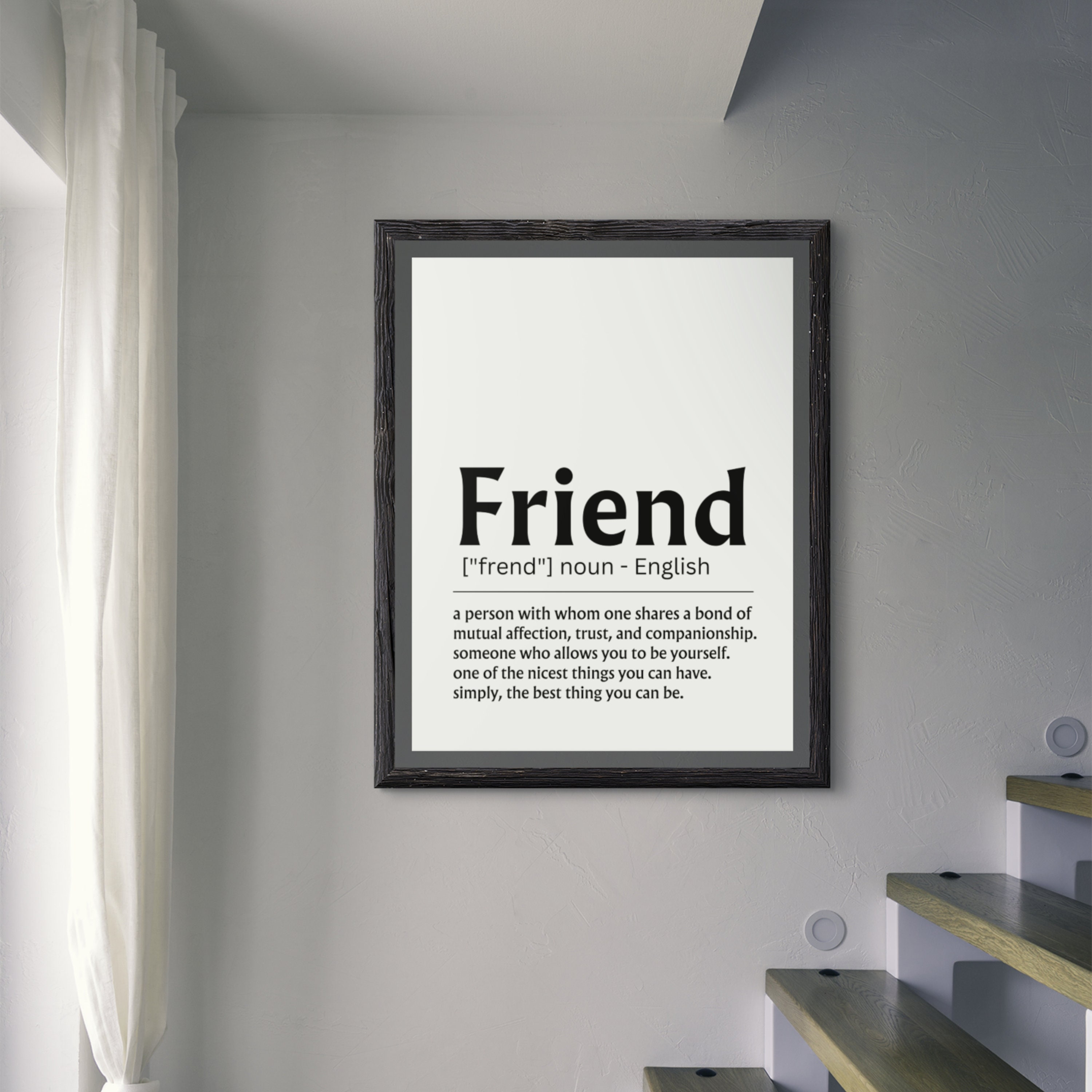 Friend Definition Print: Friendship Quote Wall Art (digital File) - Etsy