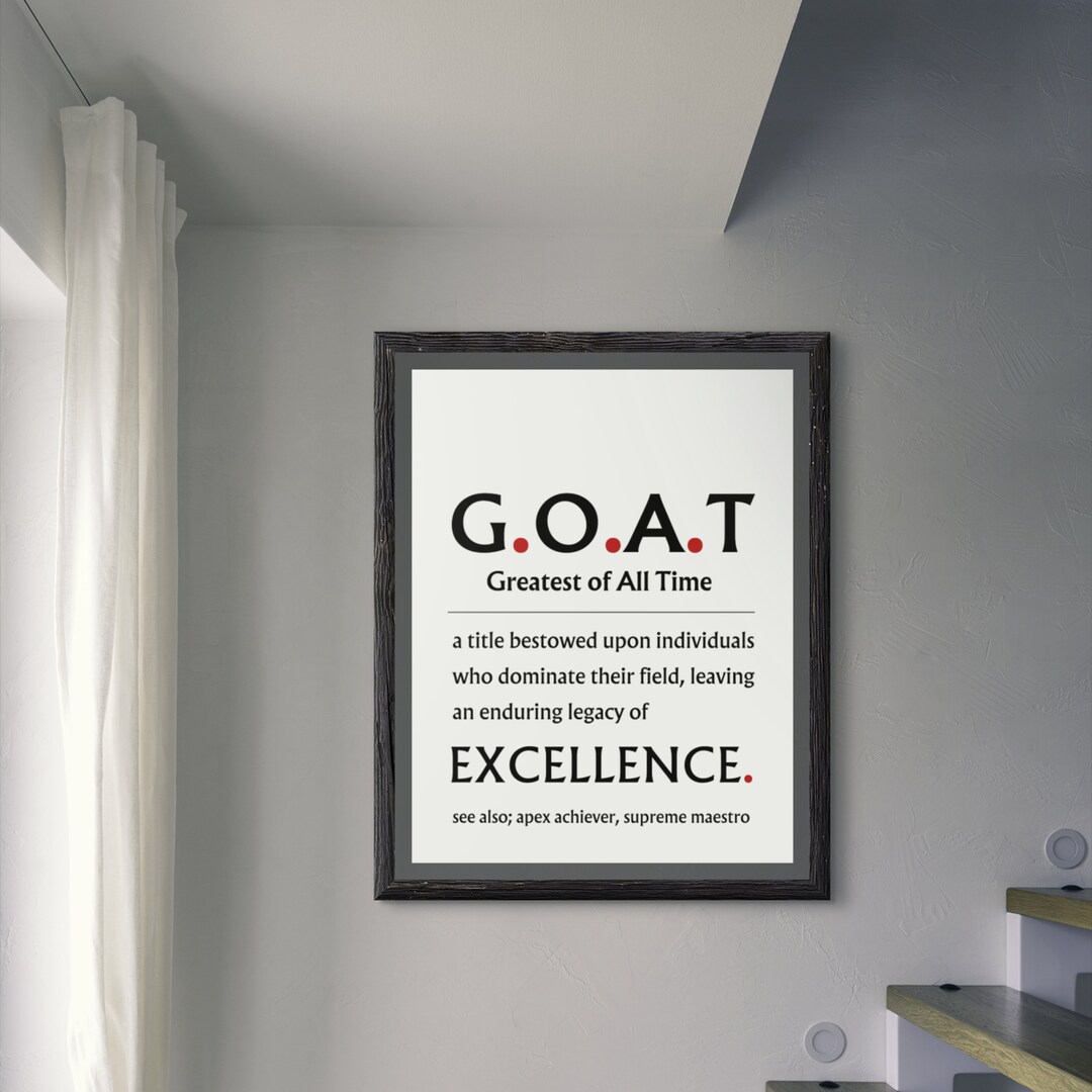 Greatest of All Time GOAT Definition Art Print (digital Download) - Etsy