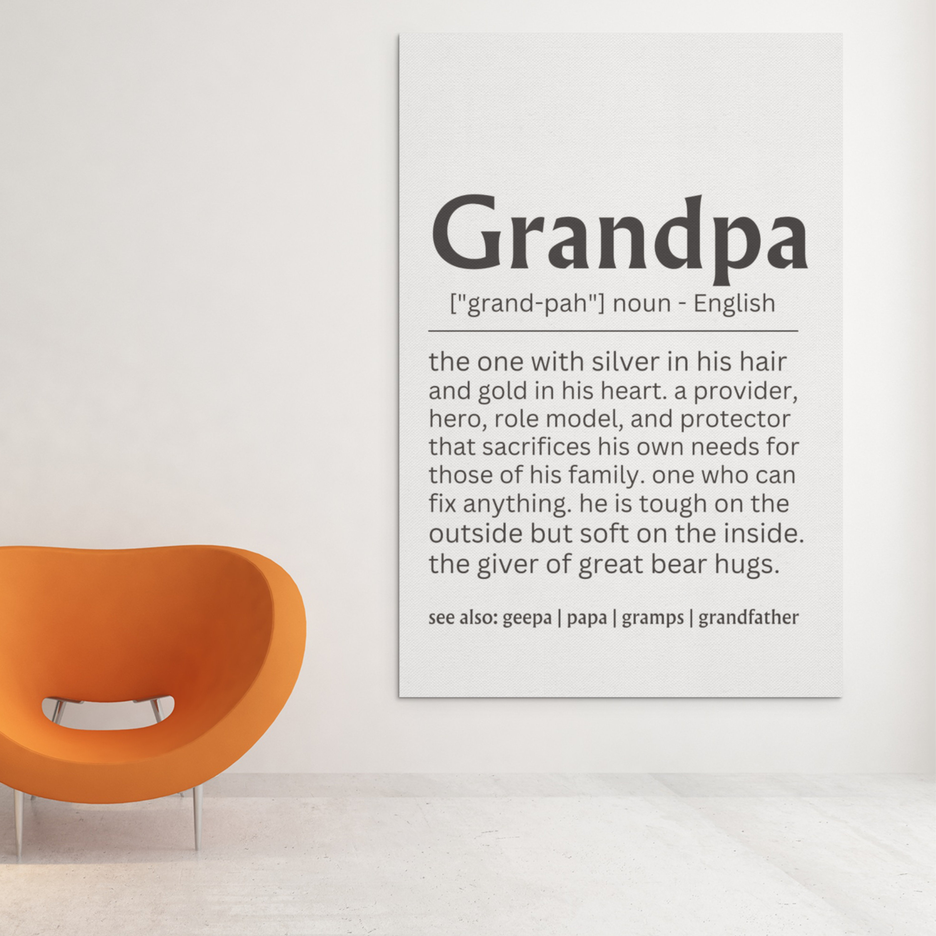Grandpa Definition Print: Gift for Grandfather (digital Download) - Etsy