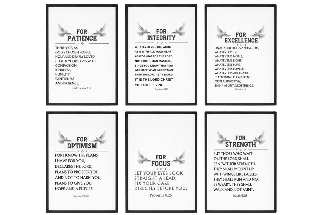 Office Scripture Bible Verse Printable Wall Art Christian Print ...