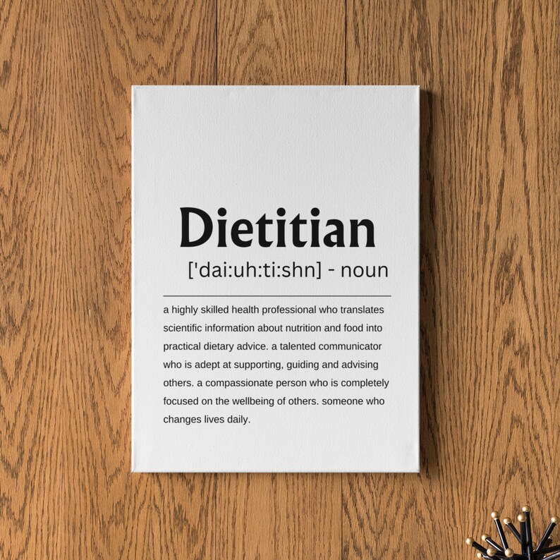 Dietitian Definition Print: Nutritionist Gift (digital Download) - Etsy
