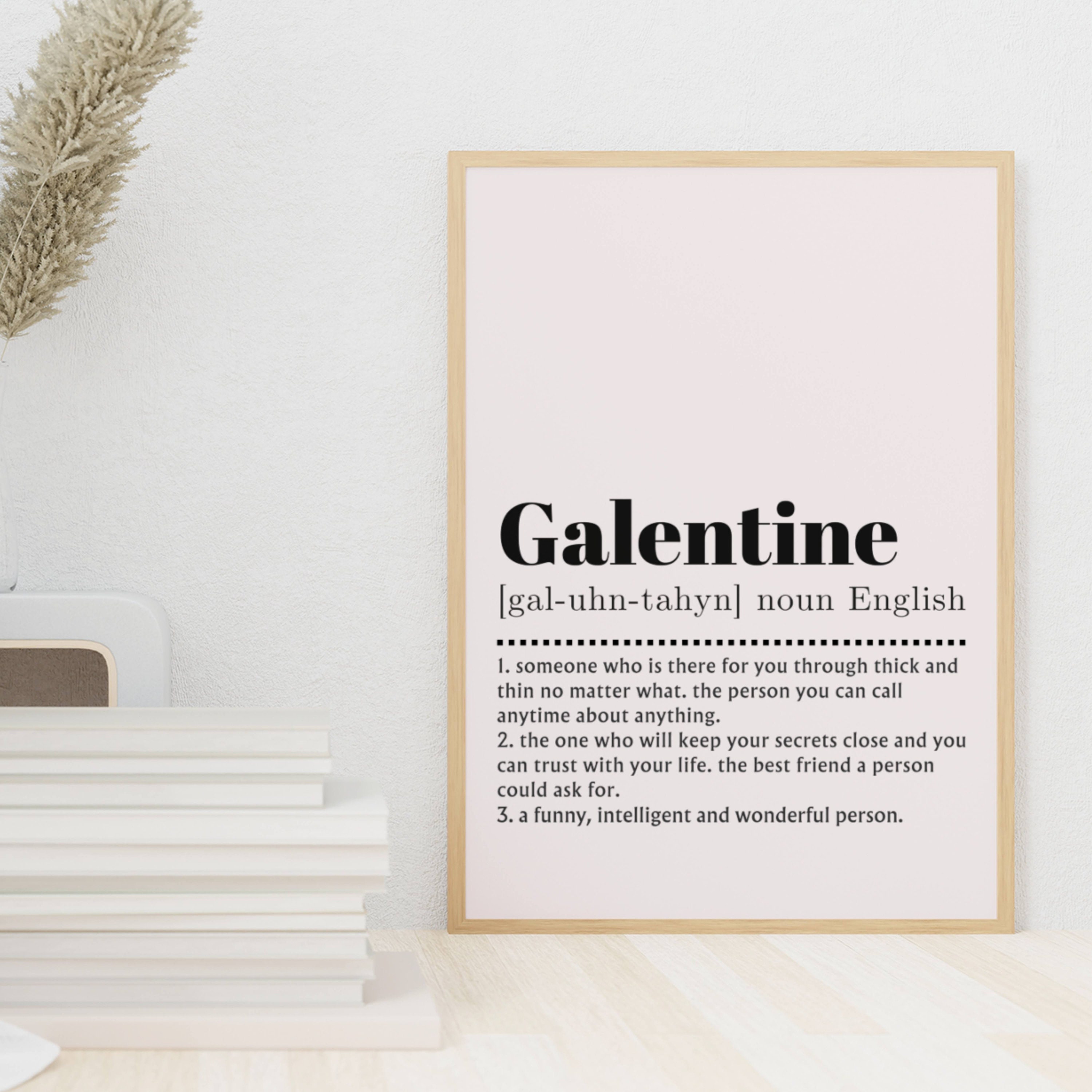 Galentine Definition Art Print: Women's Day Gift (digital Download) - Etsy