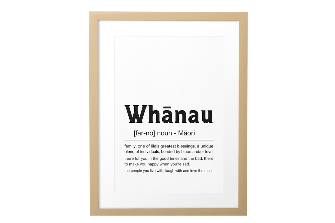 New Zealand Maori Whanau (family) Definition Digital File Set of 3 ...