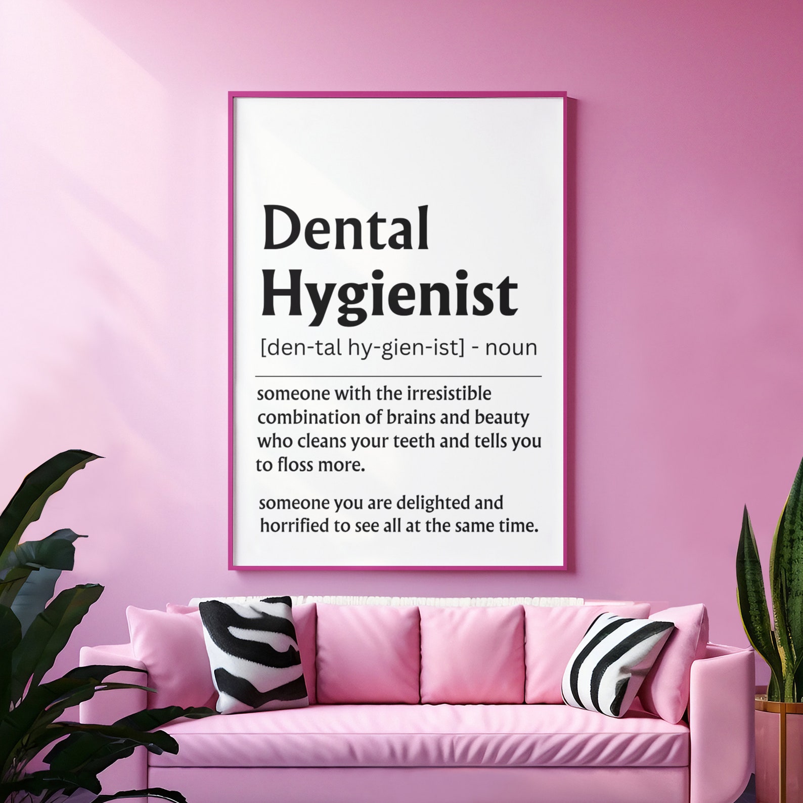Dental Hygienist Definition Print: Dentist Office Wall Decor (digital ...