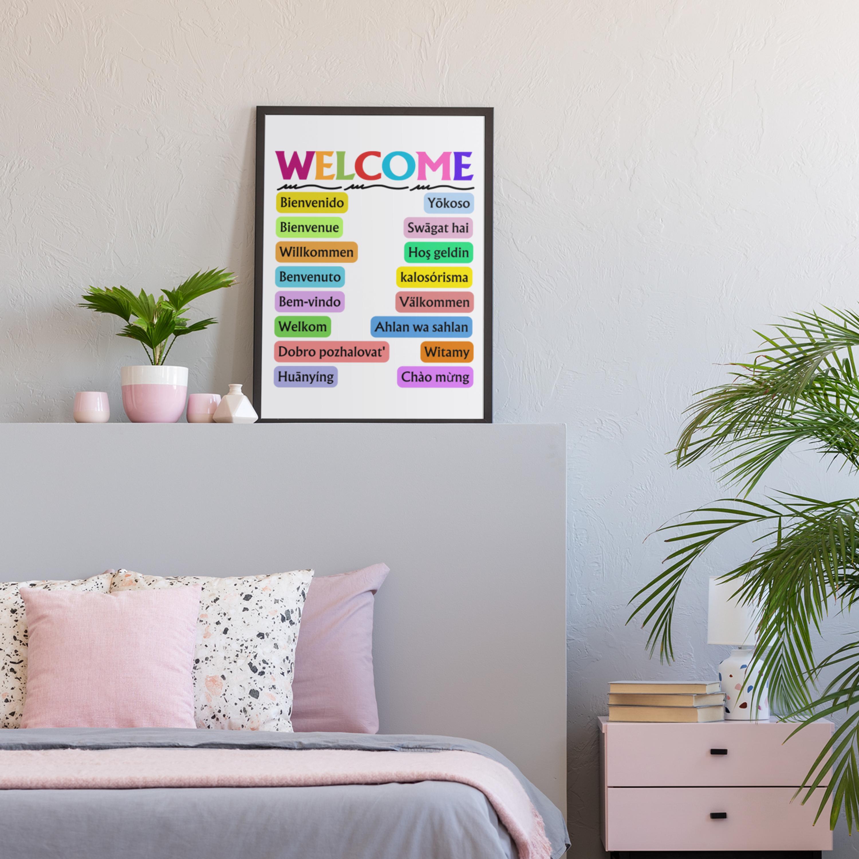 Multilingual Welcome Sign: Inclusive Classroom Decor (digital Download ...