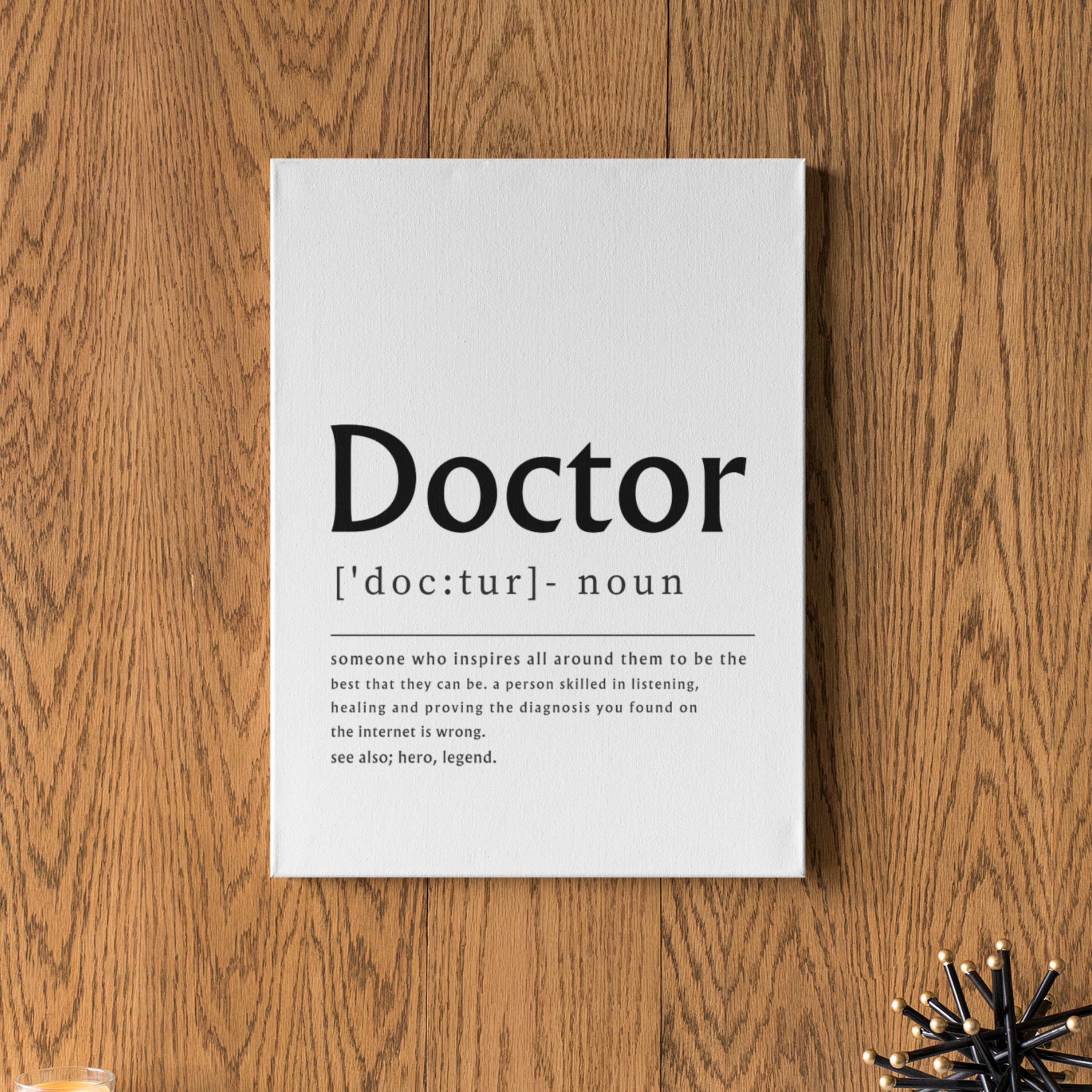 Doctor Definition Print, Doctor Poster, Doctor Gift, Gift For Doctor ...