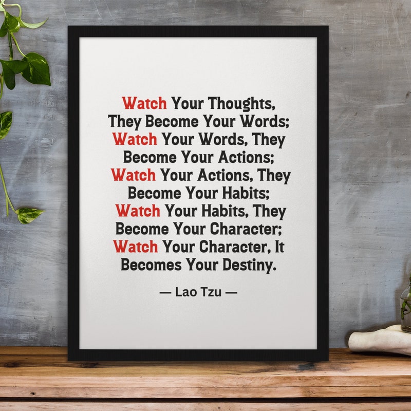 Watch Your Thoughts - Etsy