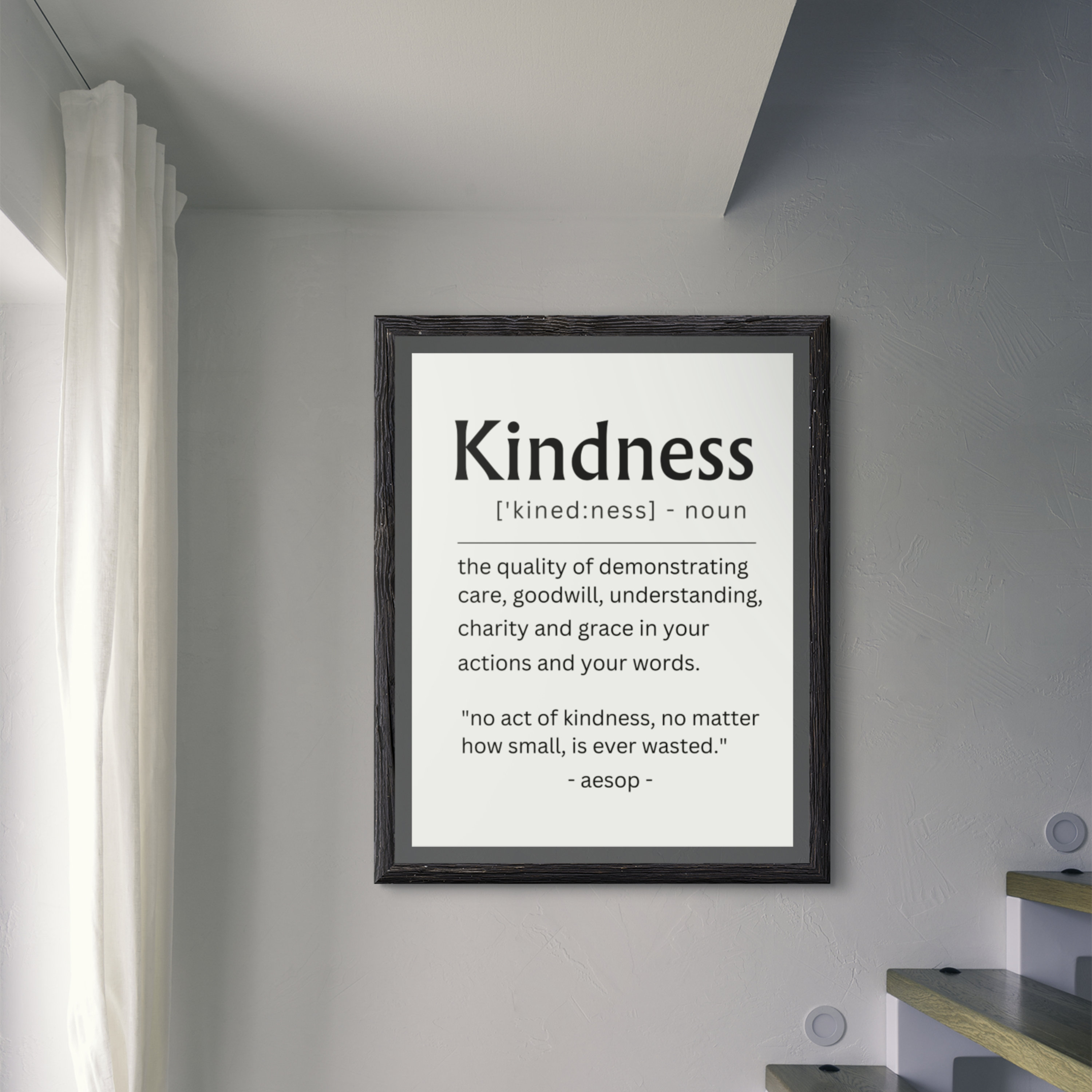 Kindness Definition Print, Kindness Quote, Office Wall Art, Classroom ...