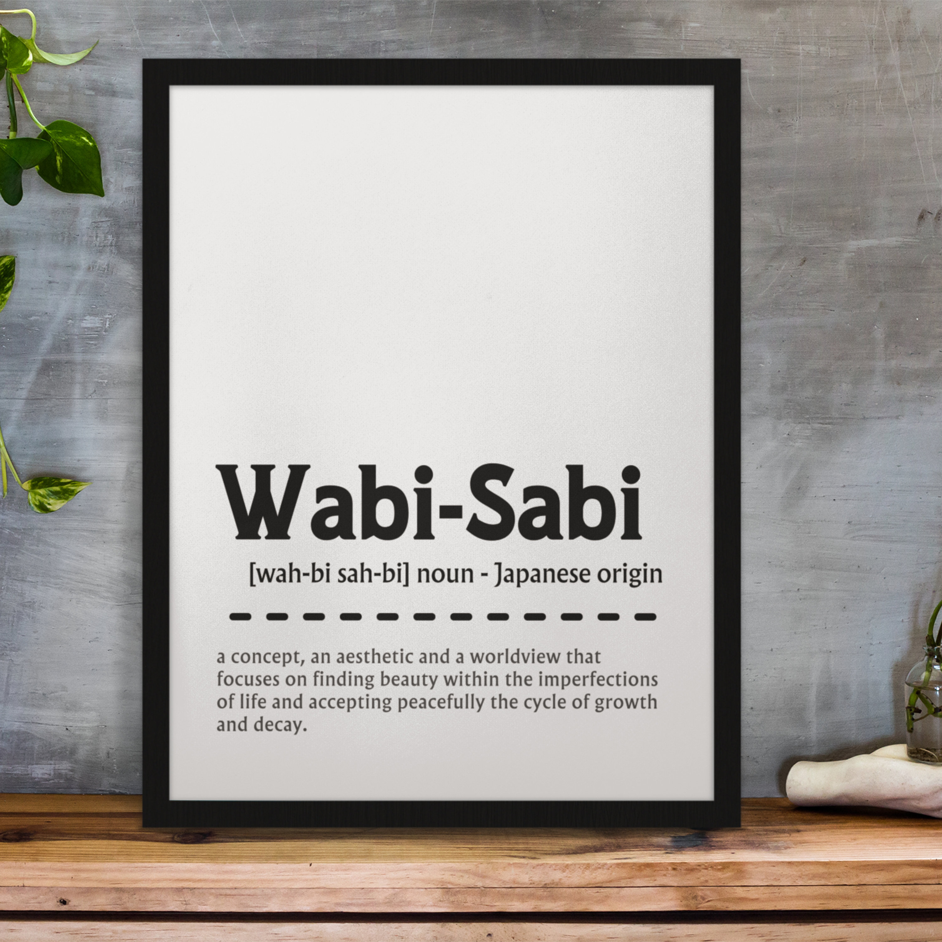 Wabi Sabi Definition Print Printable Wall Art Bedroom Print Home Decor ...
