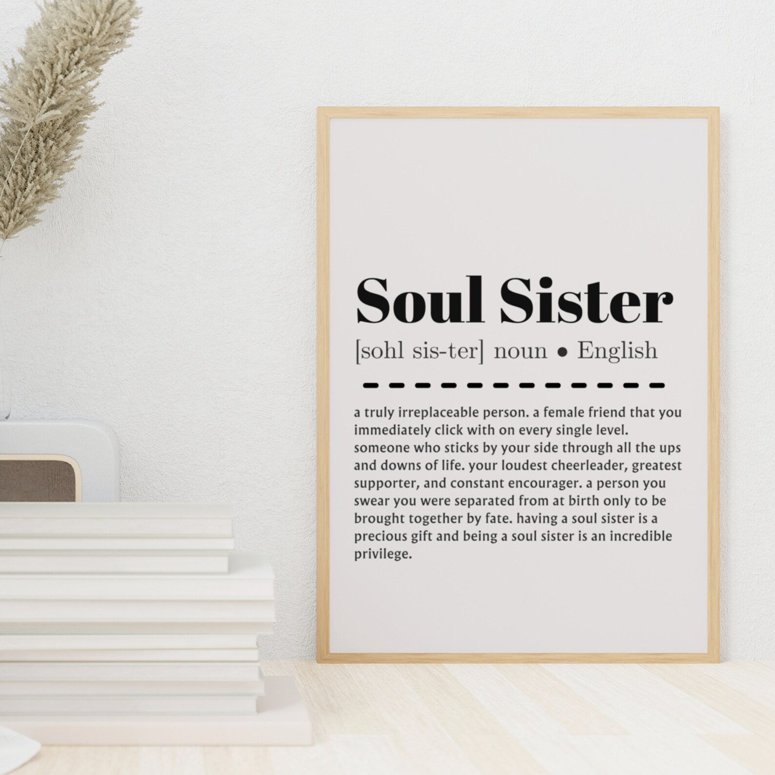 Soul Sister Definition Art Print, Friend Gift (digital Download) - Etsy