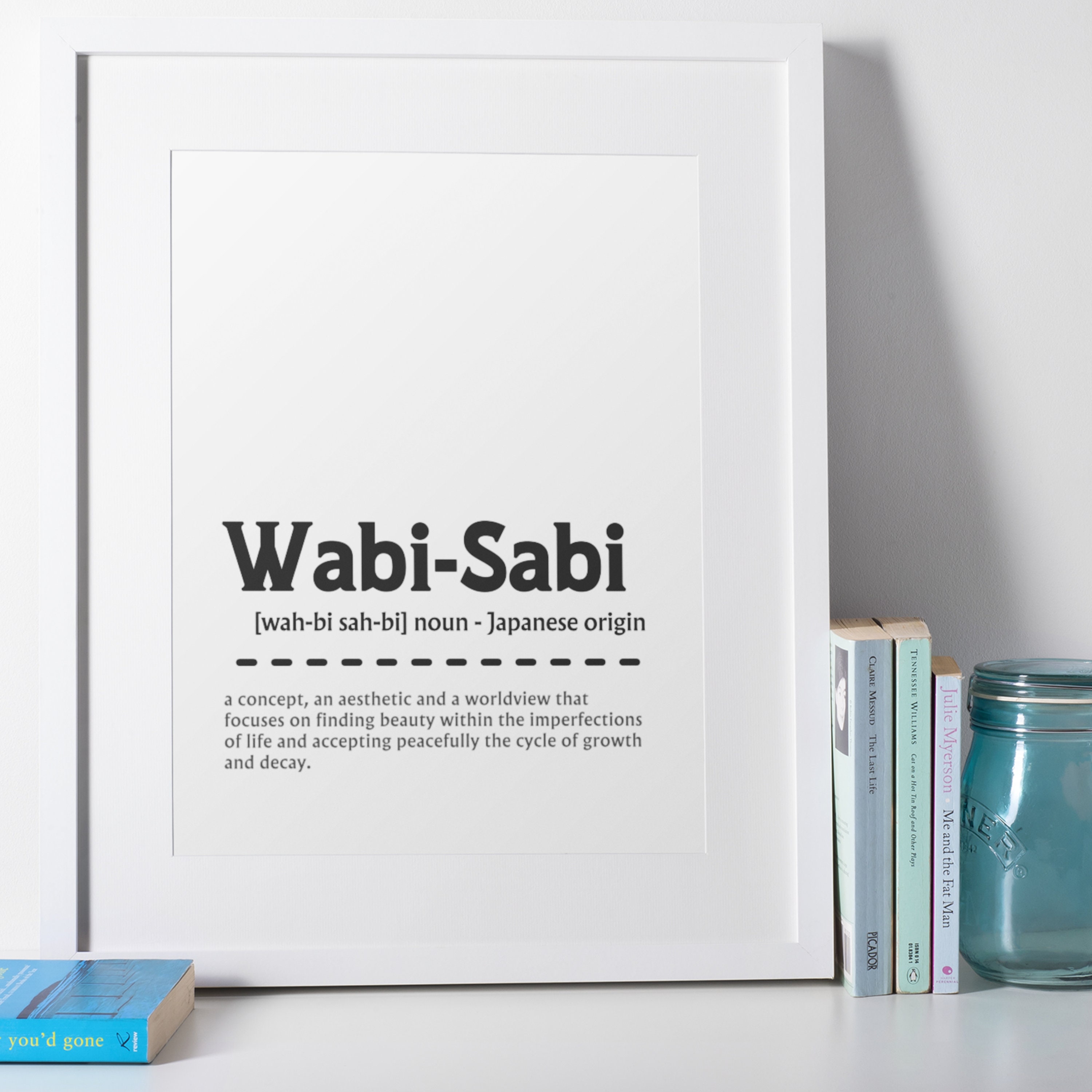 Wabi Sabi Definition Print Printable Wall Art Bedroom Print Home Decor ...