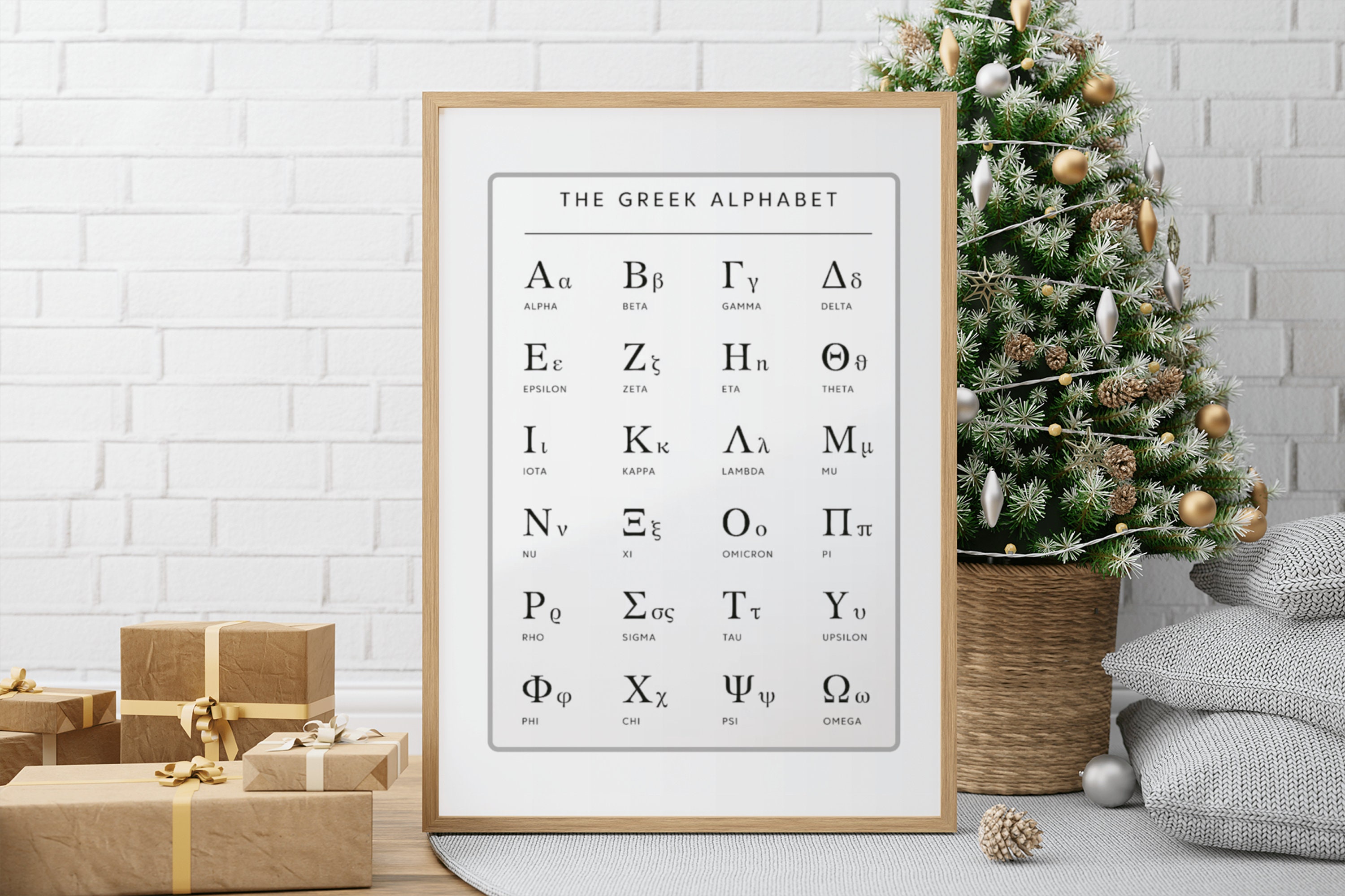 Greek Alphabet Printable Wall Decor, Greek Letters Art Print ...