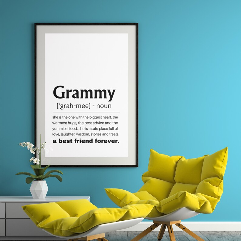 Grammy Definition Art Print, Grammy Gift (digital Download) - Etsy