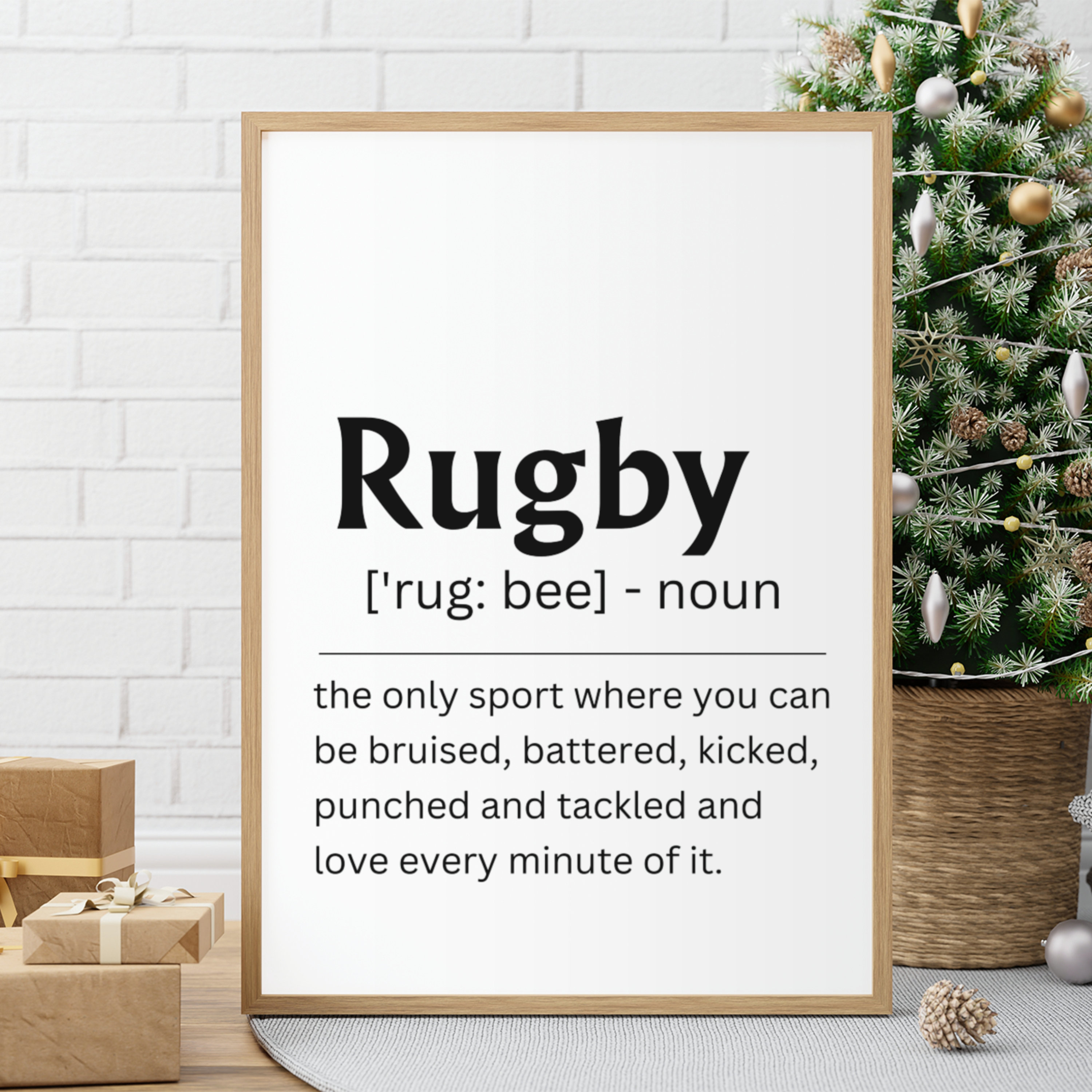 Rugby Gifts, Rugby Definition Print, Rugby Poster, Rugby Print, Rugby ...