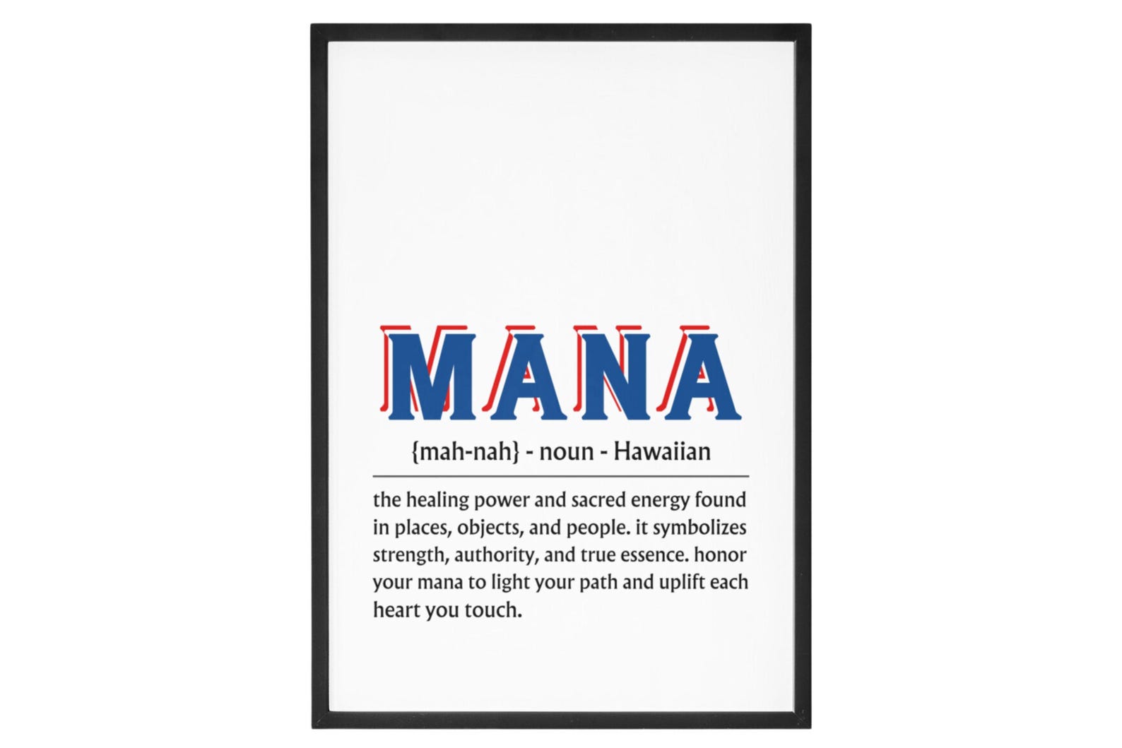 Mana Definition Print: Polynesian Wall Art (digital Download) - Etsy