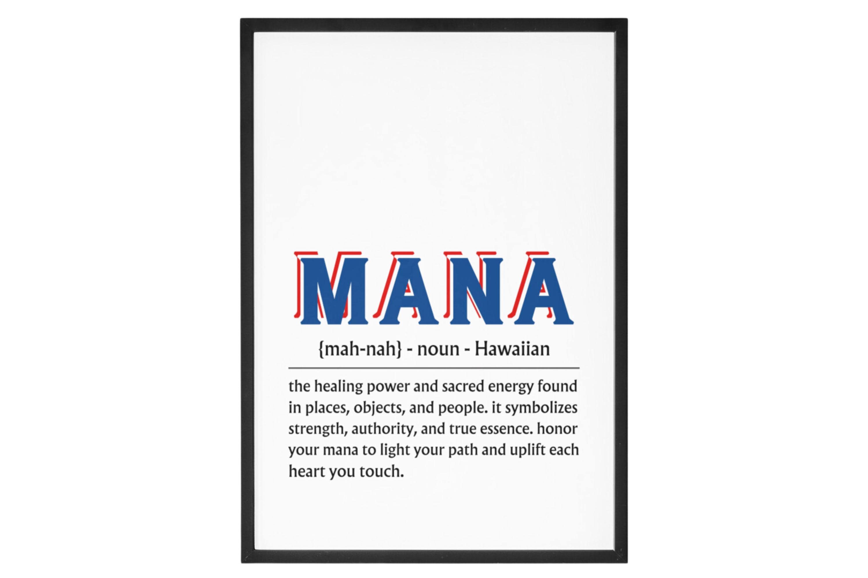 Mana Definition Print: Polynesian Wall Art (digital Download) - Etsy