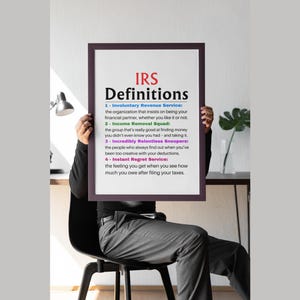 Funny IRS Definition Printable Artwork Digital Download, Affordable ...