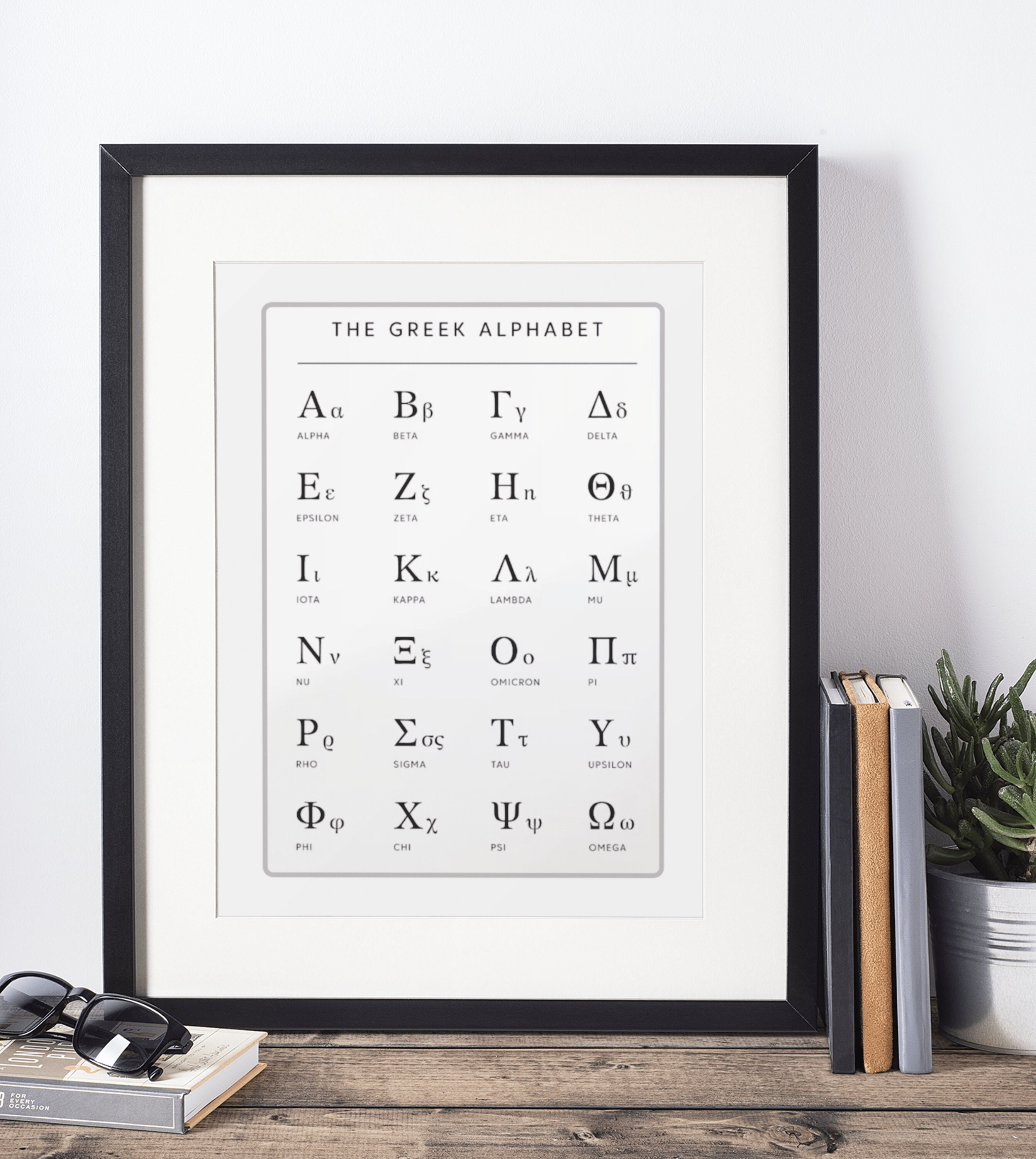 Greek Alphabet Printable Wall Decor, Greek Letters Art Print ...
