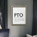 PTO Definition Print: Funny Home Office Wall Art (digital Download) - Etsy