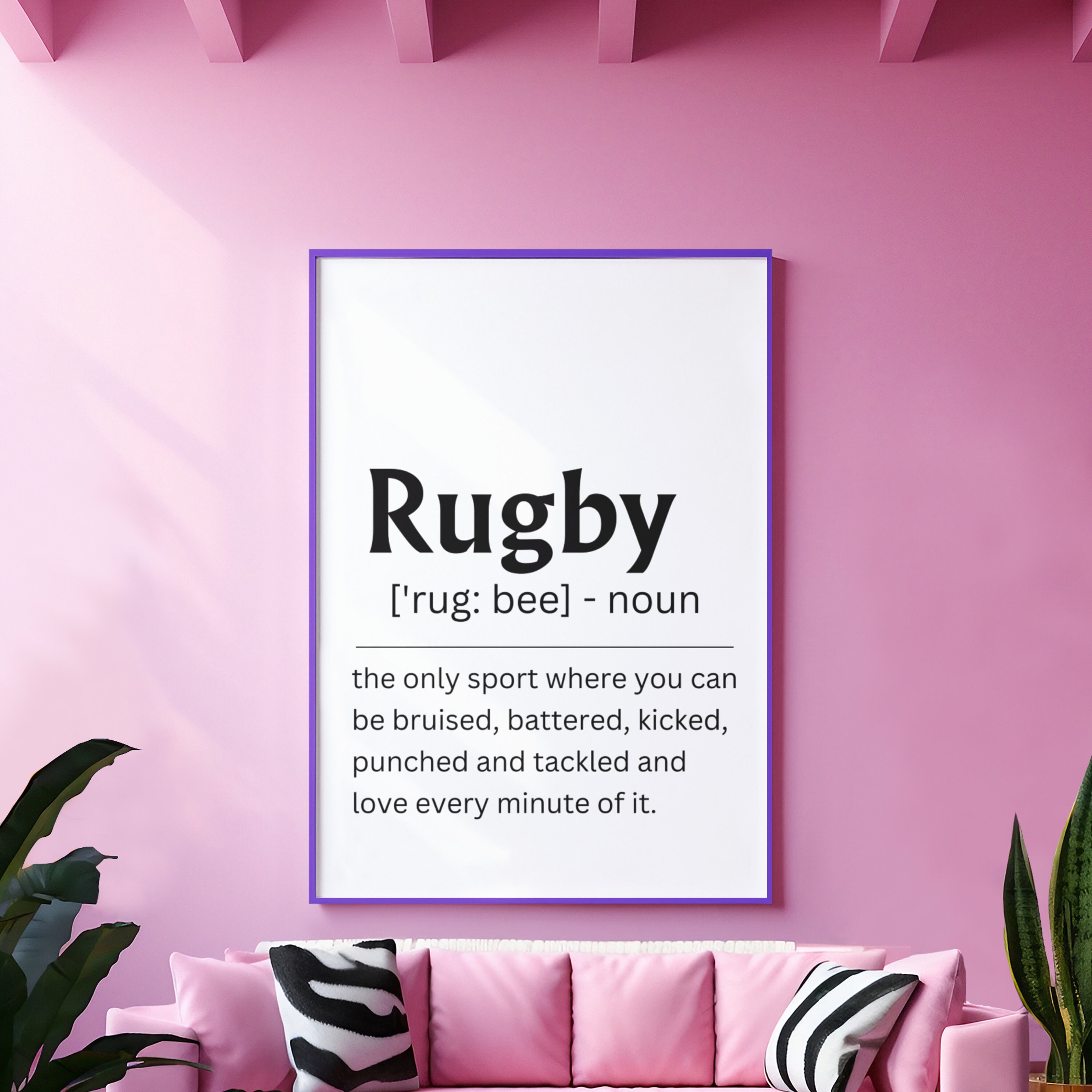 Rugby Gifts, Rugby Definition Print, Rugby Poster, Rugby Print, Rugby ...