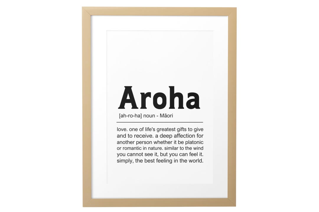 Aroha Definition Print Set: Maori Love Meaning (digital Download) - Etsy
