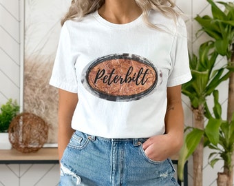 Peterbilt Trucker Girl T Shirt - Etsy
