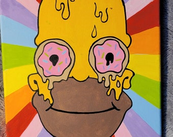 Trippy Homer Simpson - Etsy