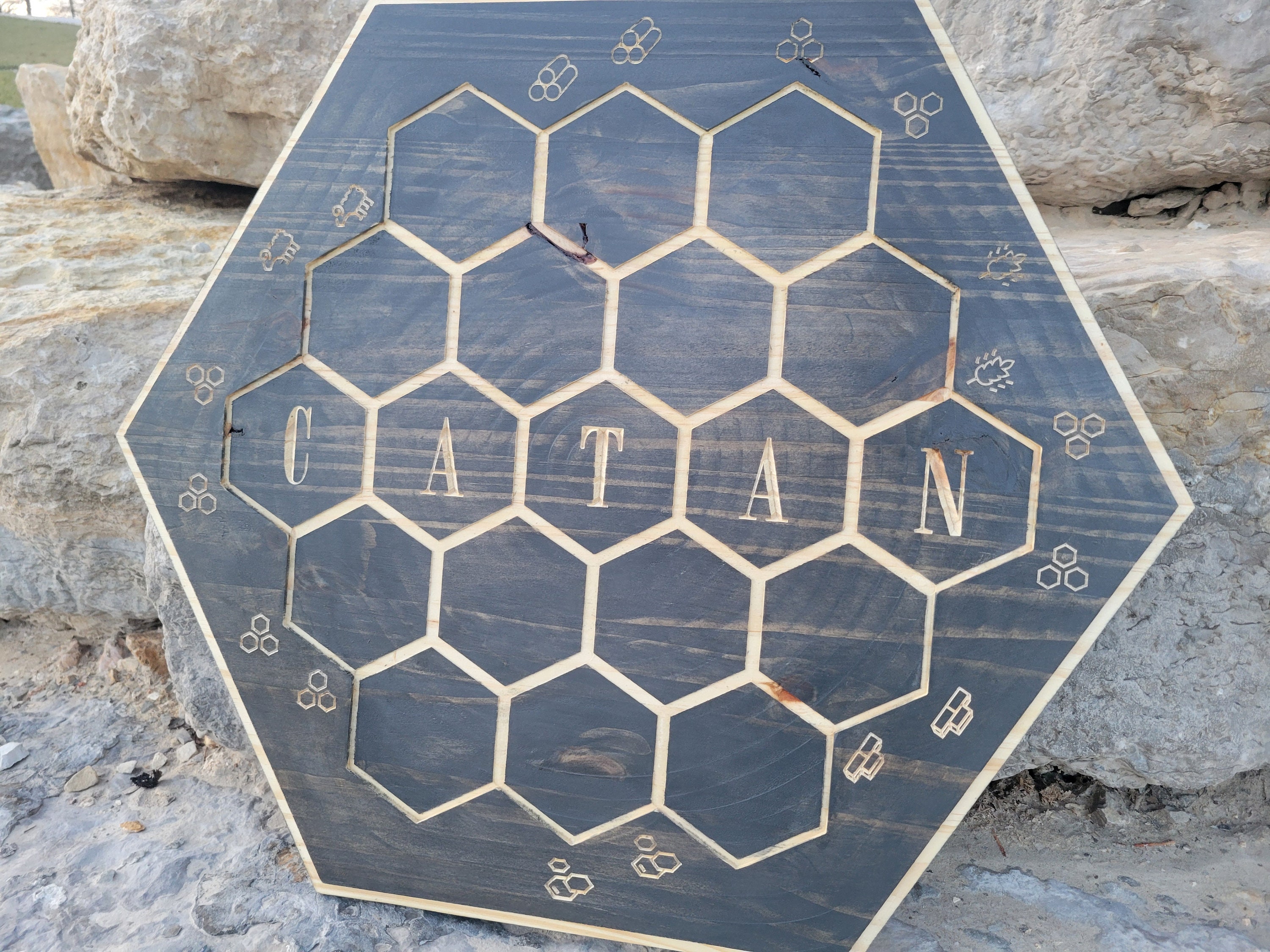 Handcrafted Solid Wood Catan Board - Etsy