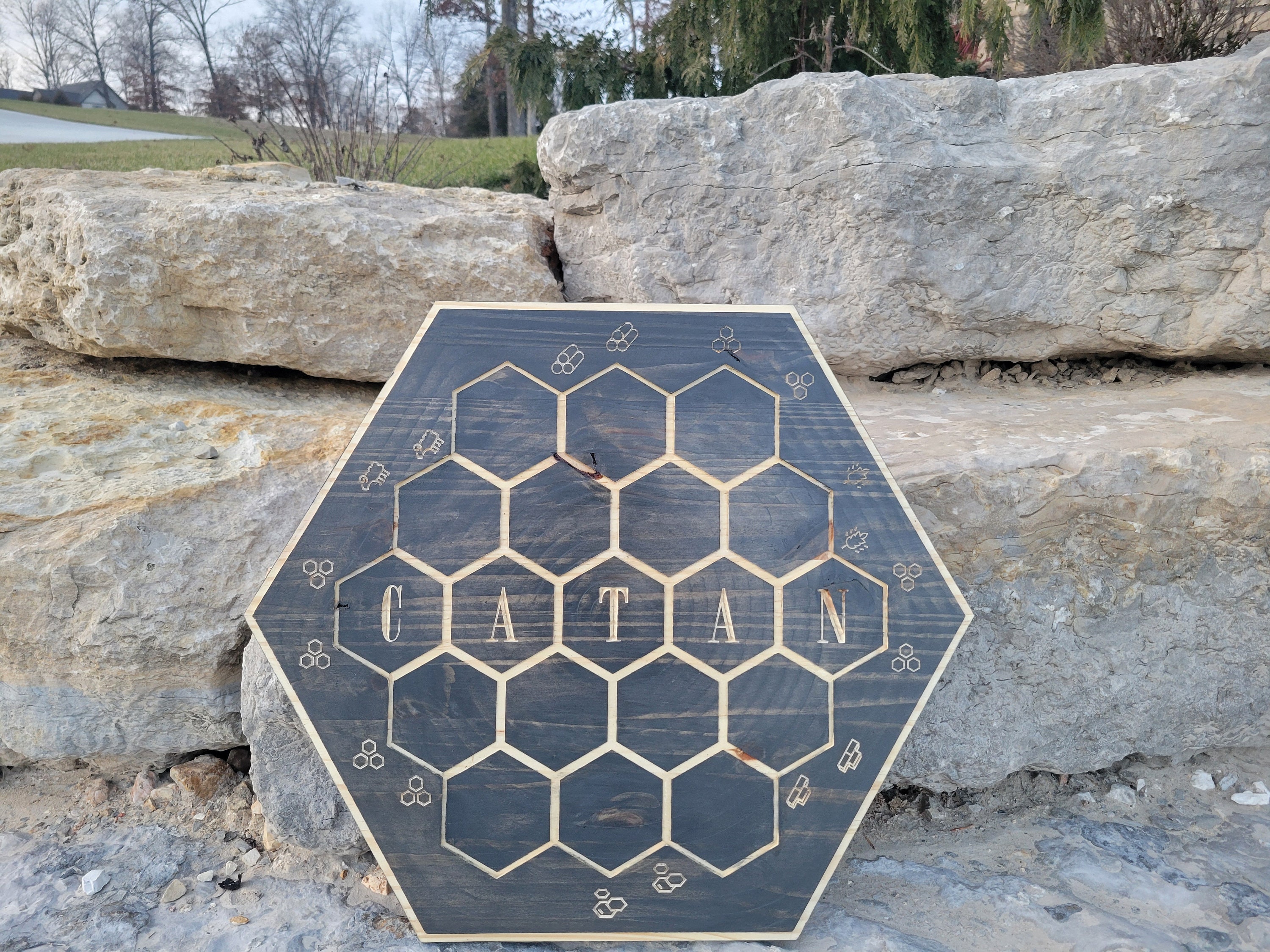 Handcrafted Solid Wood Catan Board - Etsy