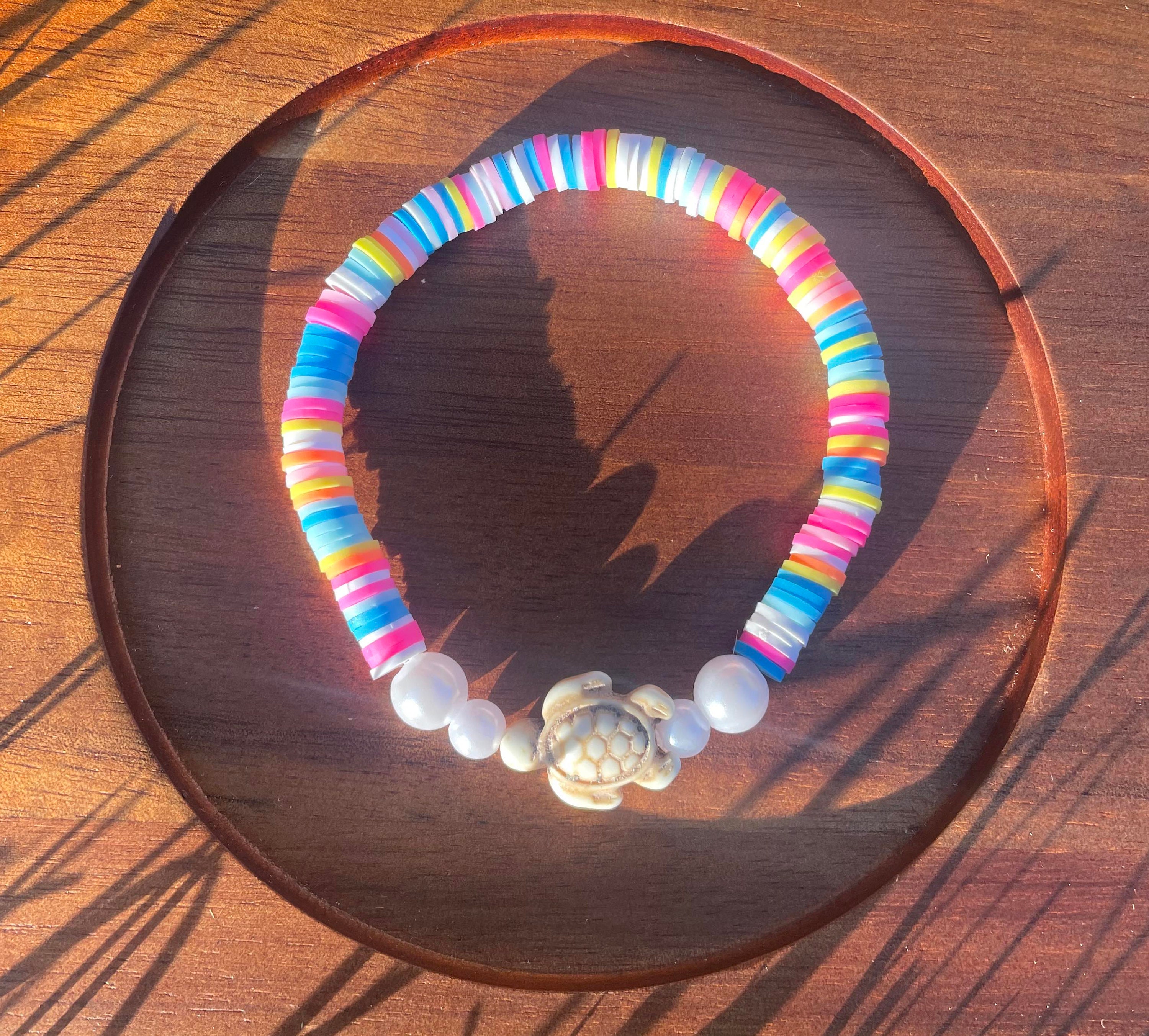 Sea Creature Preppy Clay Bead Bracelet - Etsy